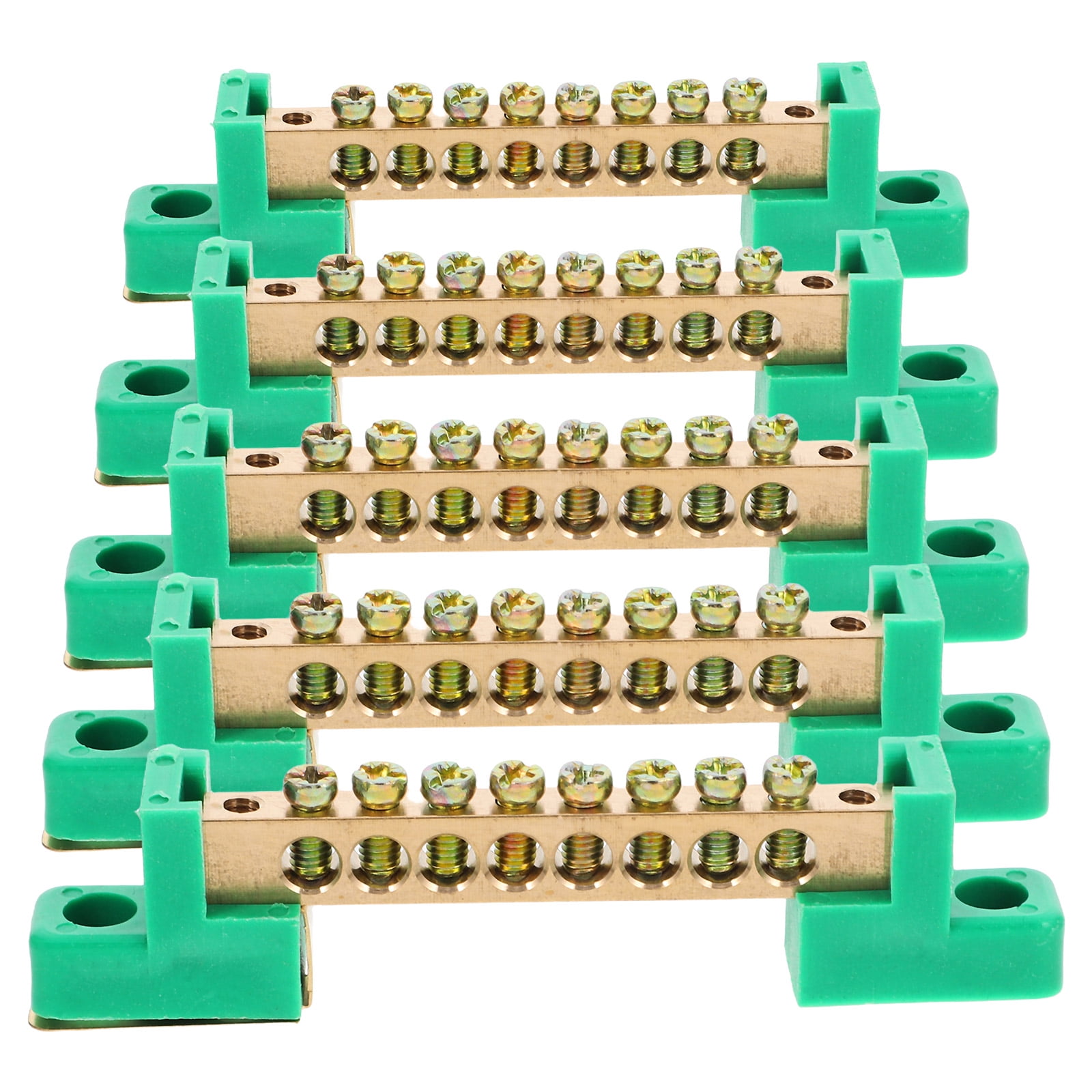 Mersess 5pcs Terminal Block Junction Box Terminal Block Copper ...