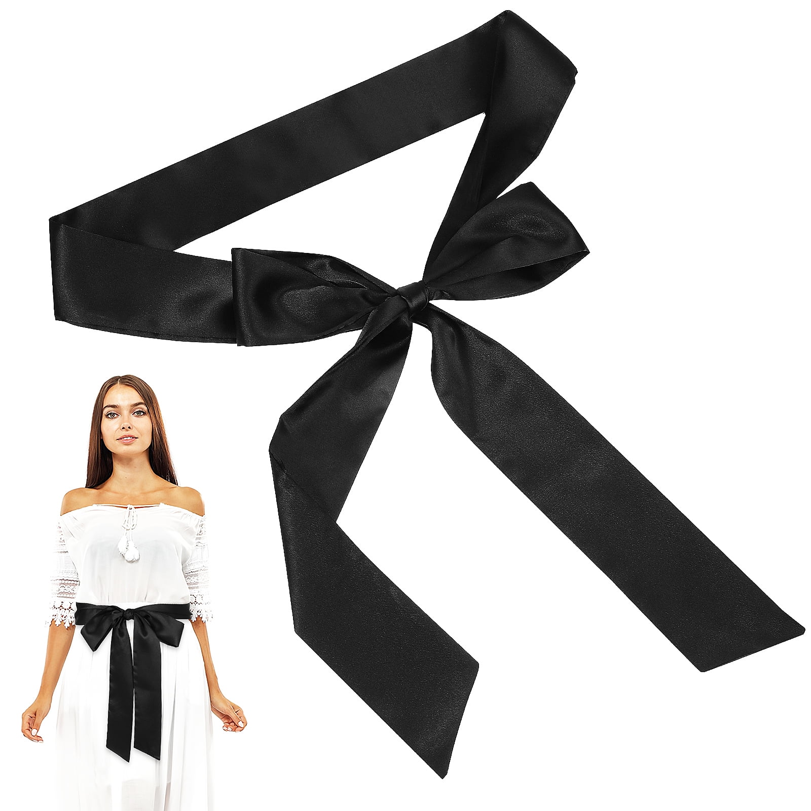 Mersess Bow Tie Robe Belt Replacement Sash for Women, Elegant Robe Belt ...