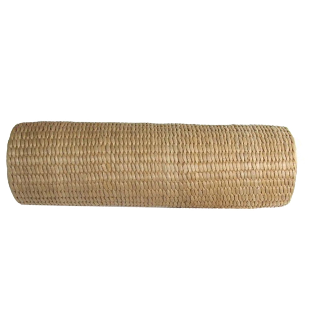 Mersess Cervical Round Pillow Cylinder Round Cushion Natural Braid ...
