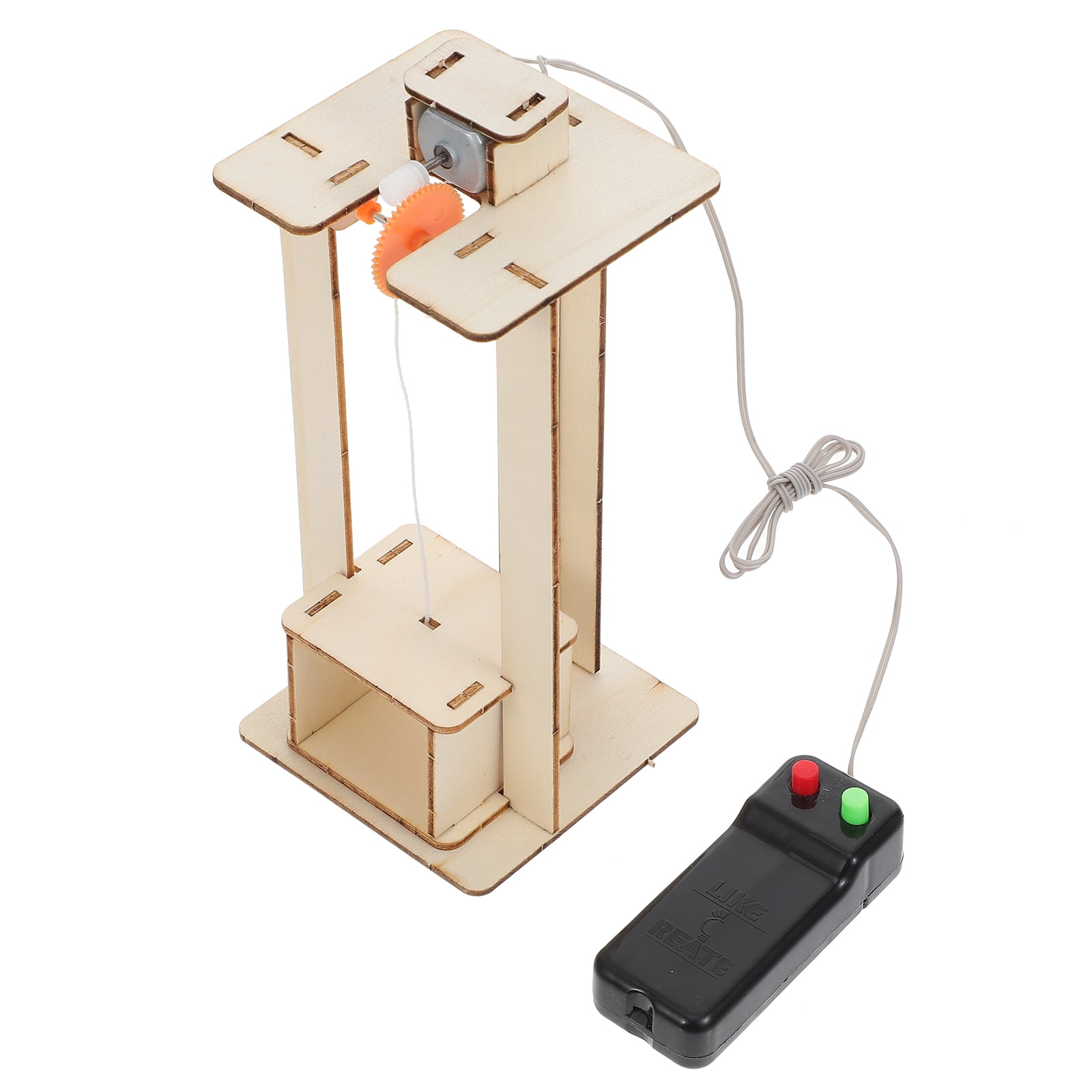 LOLIPPYY Elevator Model Toy Wooden 1 Set 7.3x3.9x3.1in - Walmart.com