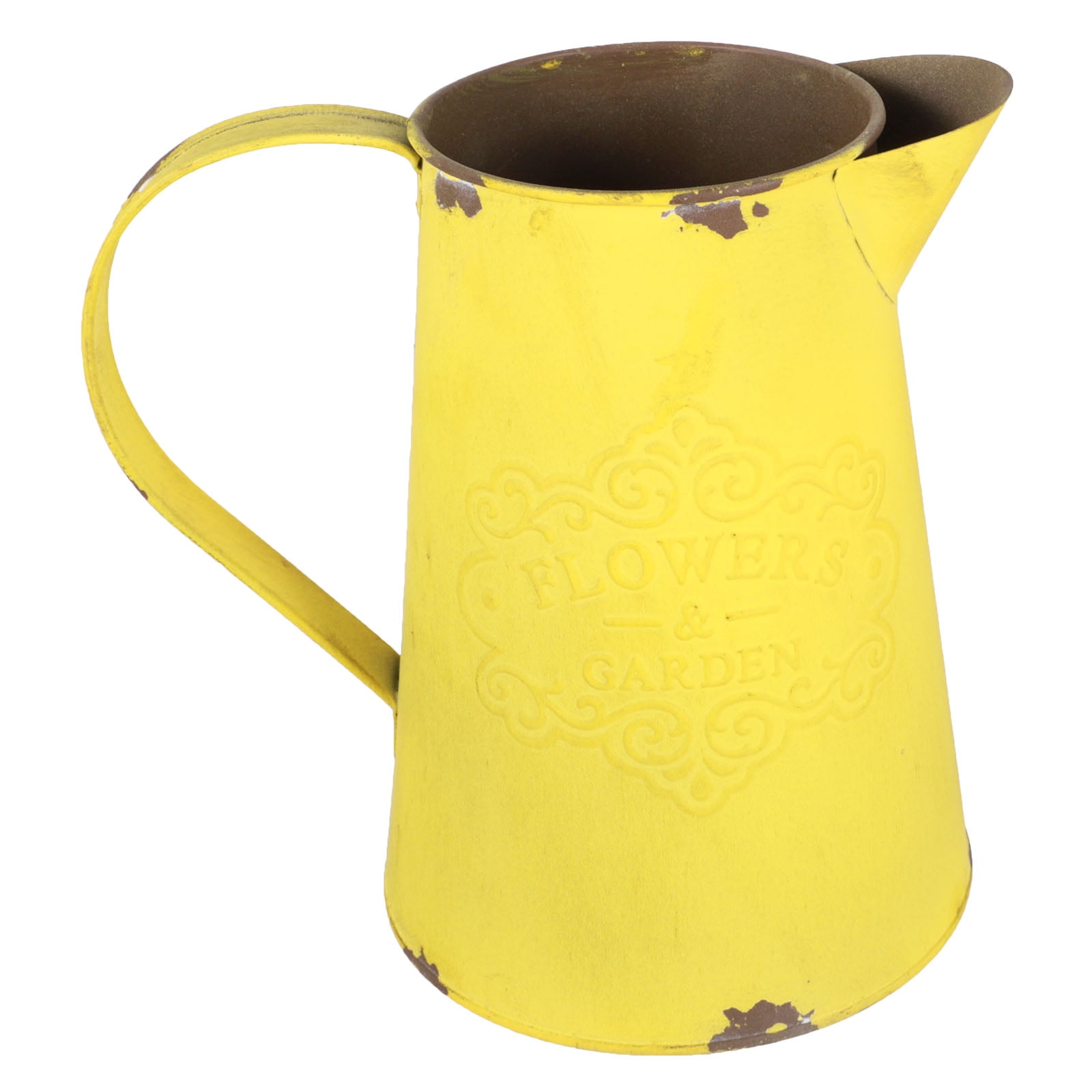 Mersess Farmhouse Pitcher Galvanized Planter Rustic Metal Vase Rustic ...