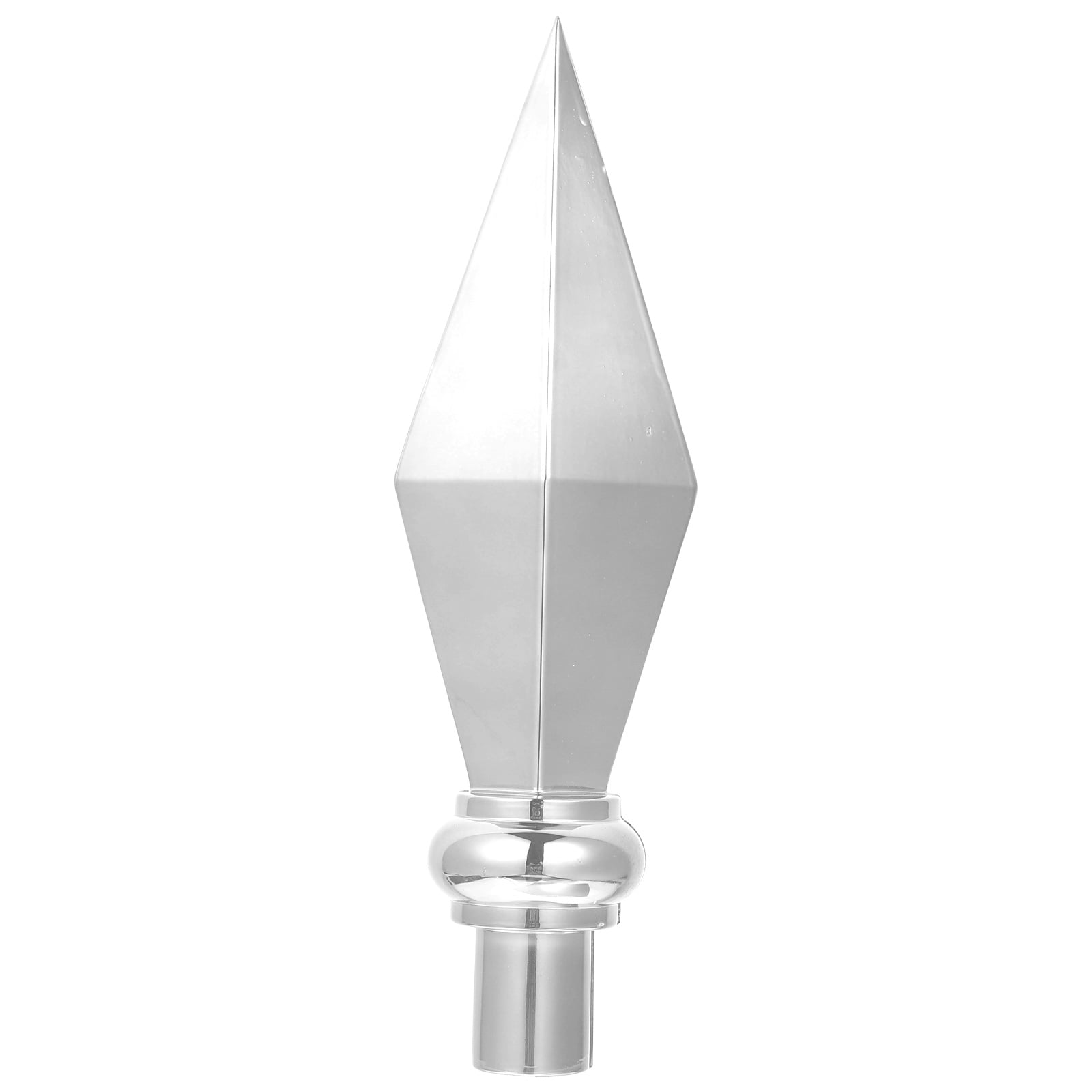 Mersess Flag Pole End Cap Topper Finial Silver Metal Flagpole Finial ...