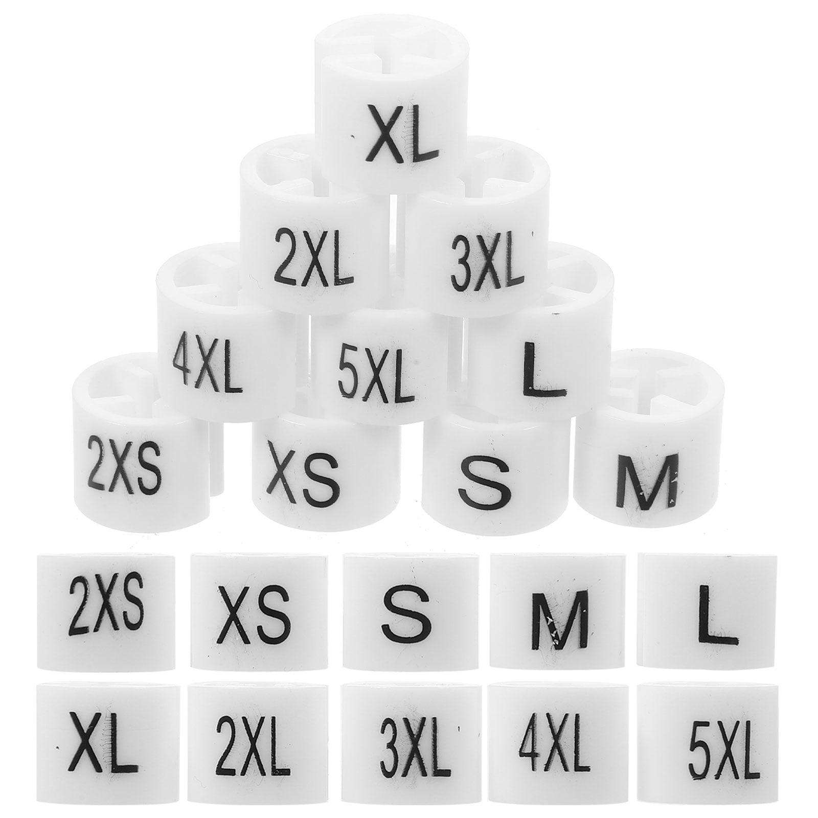 Mersess Hanger Size Markers: 200Pcs Size Clips Size Clothes Garment ...