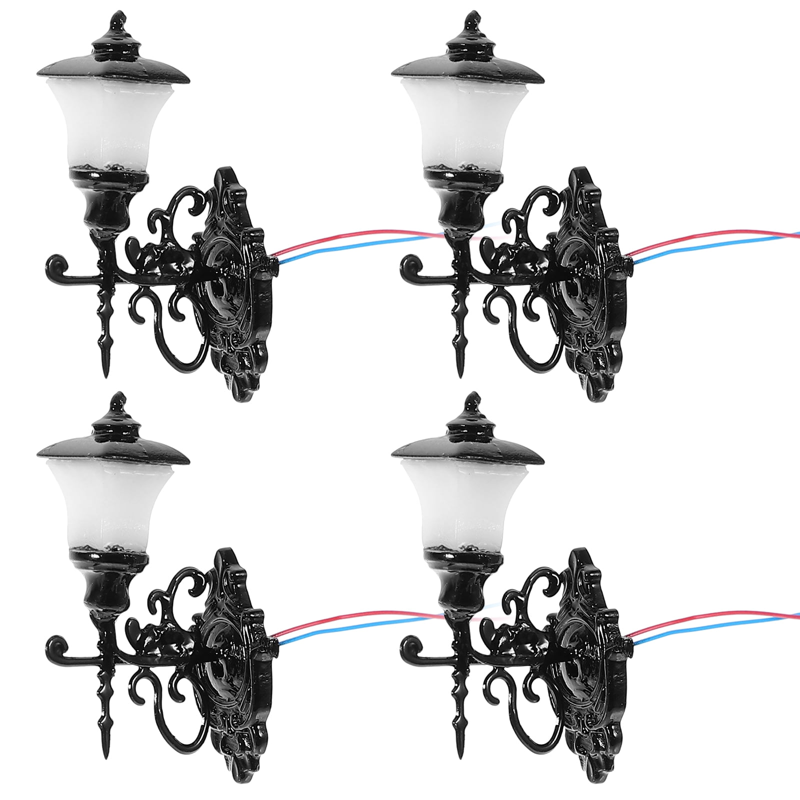 Mersess Led Wall Lights 1: 87 LED Wall Sconces 4pcs Mini Street Light ...