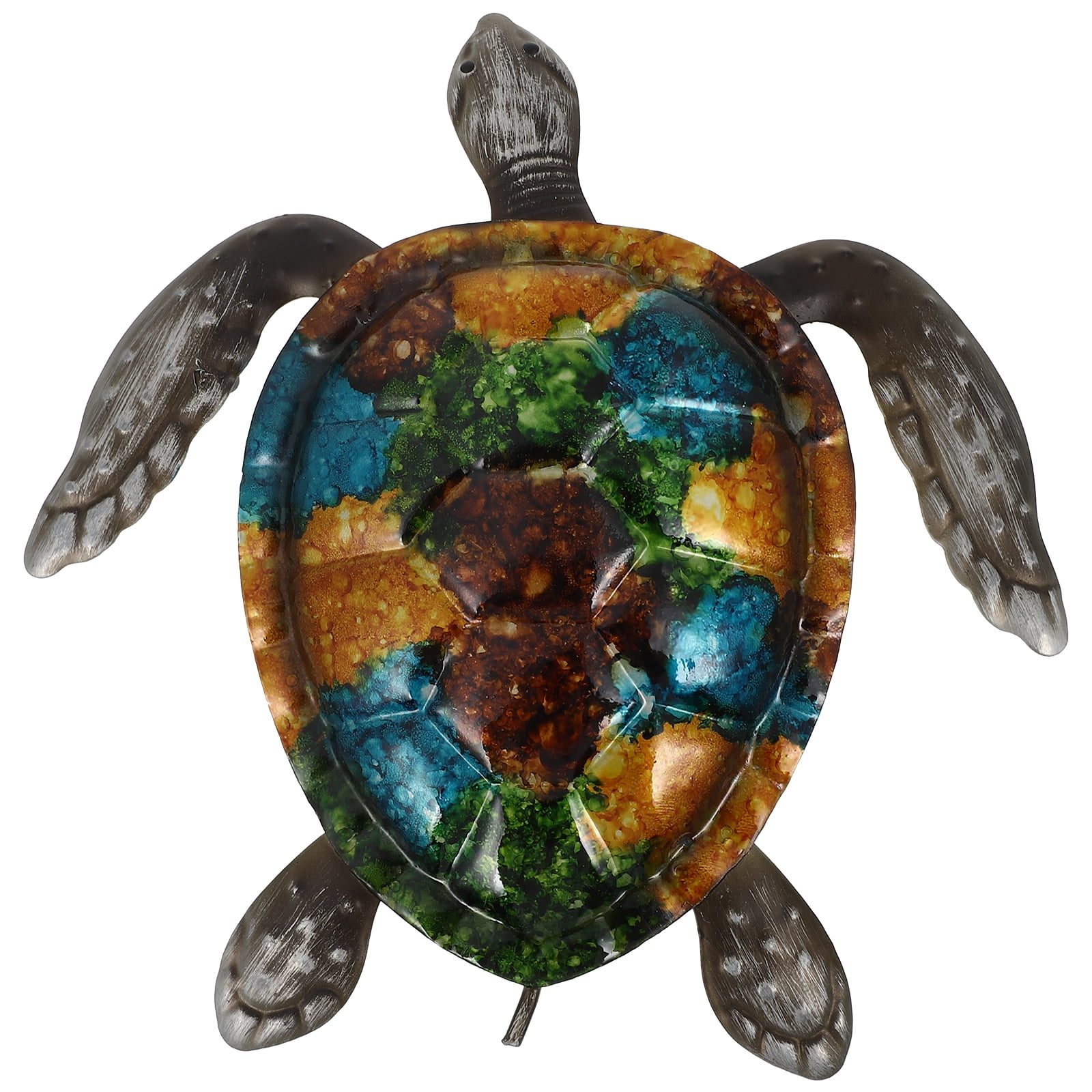 Mersess Metal Turtle Wall Decoration Coastal Ocean Turtle Hanging Wall ...