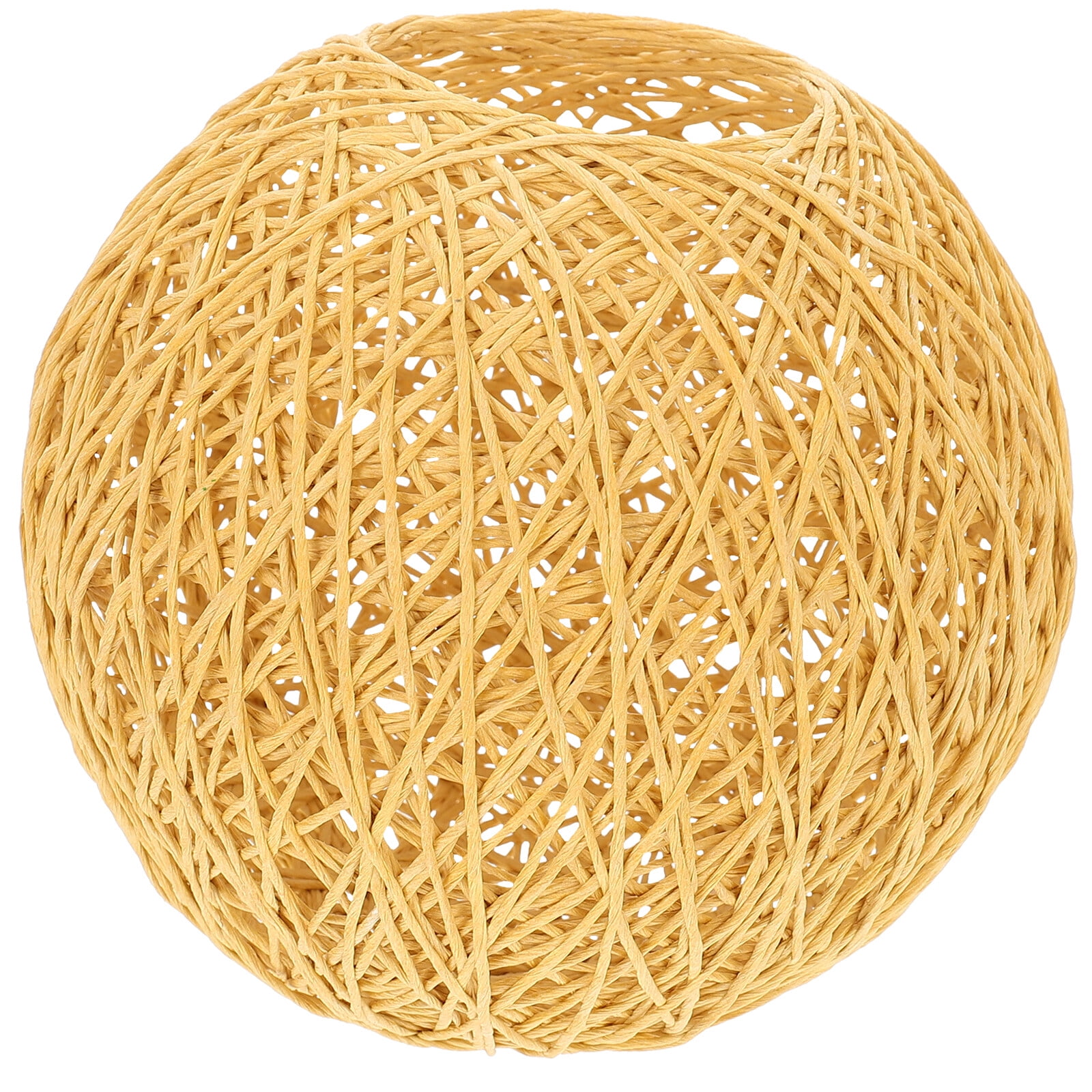 Mersess Pendant Light Shade, Rattan Basket Chandelier Lamp Shade Weave ...