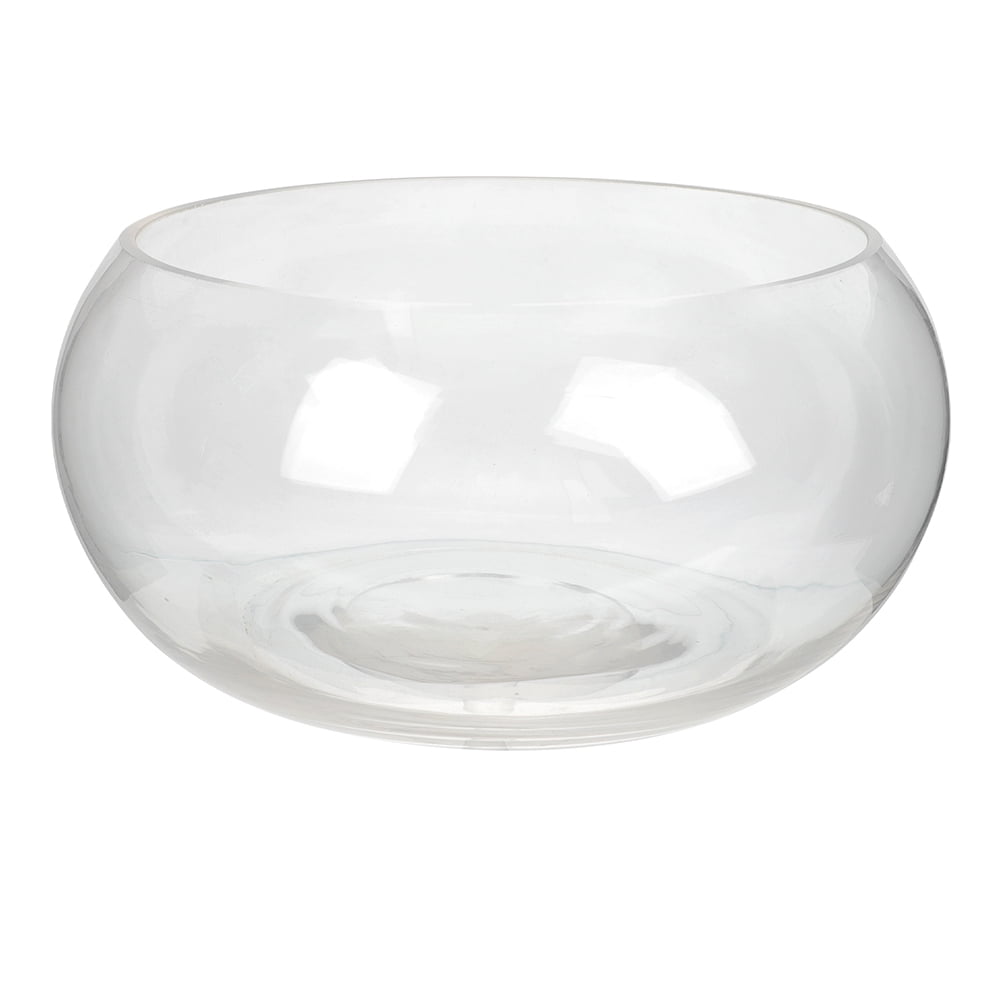 Mersess Transparent Fish Bowl Glass Fish Bowl Desktop Small Fish Bowl ...