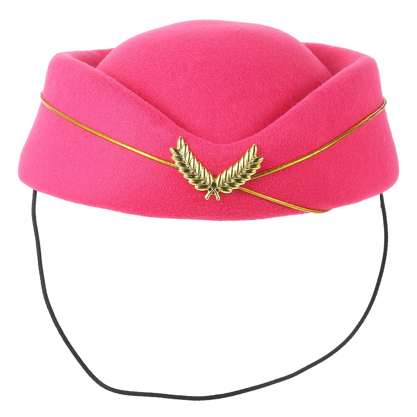 Mersess Women' s Hats Rosy Stewardess Bow Beret Hat Cap, Felt Flight ...