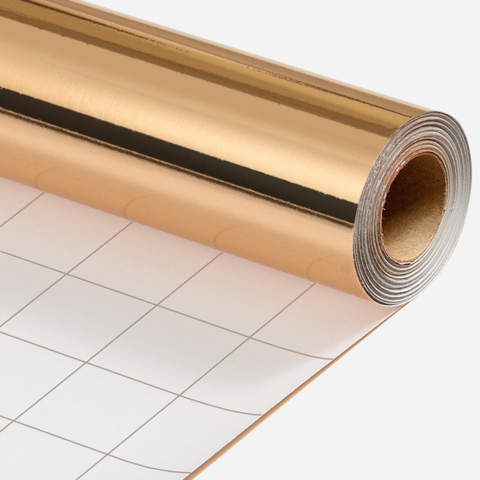 Merture Champagne Gold Wrapping OIF8 Paper Roll - 17 In sq.ft.) Solid ...