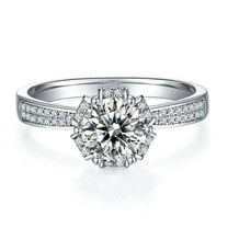 Eterna Jewel 0.21 Ct Round Cut Lab Created Diamond Engagement Ring ...