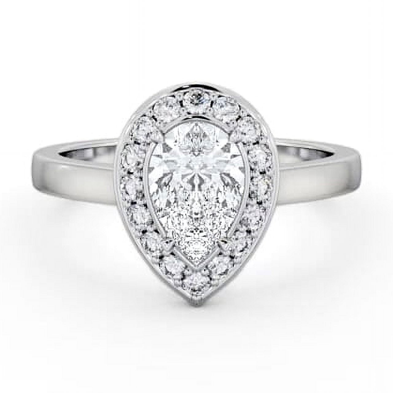 Meryn Jewel Pear Cut 1.8 Ct Excellent Diamond Rings - 14K White Gold ...