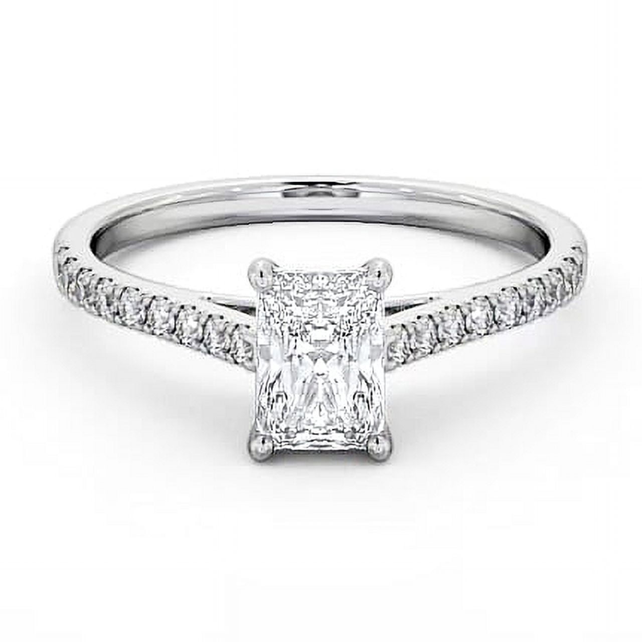 Meryn Jewel Radiant Cut 2 Ct Lab Created Diamond Wedding Ring - 14K ...