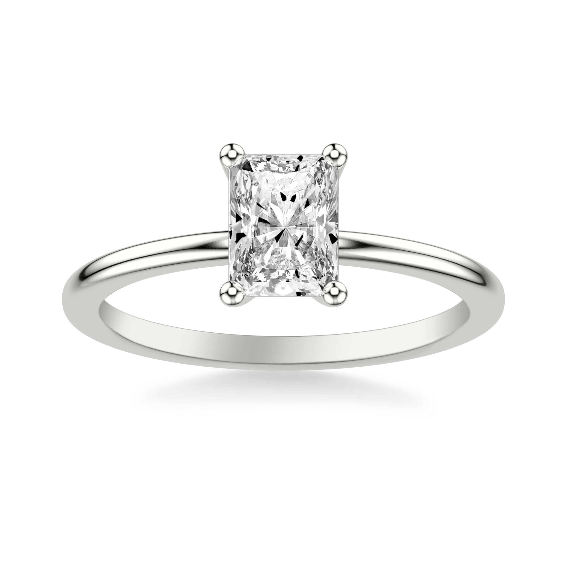 Meryn Jewelry 1.77 Ct Radiant Cut Moissanite Engagement Ring for Women ...