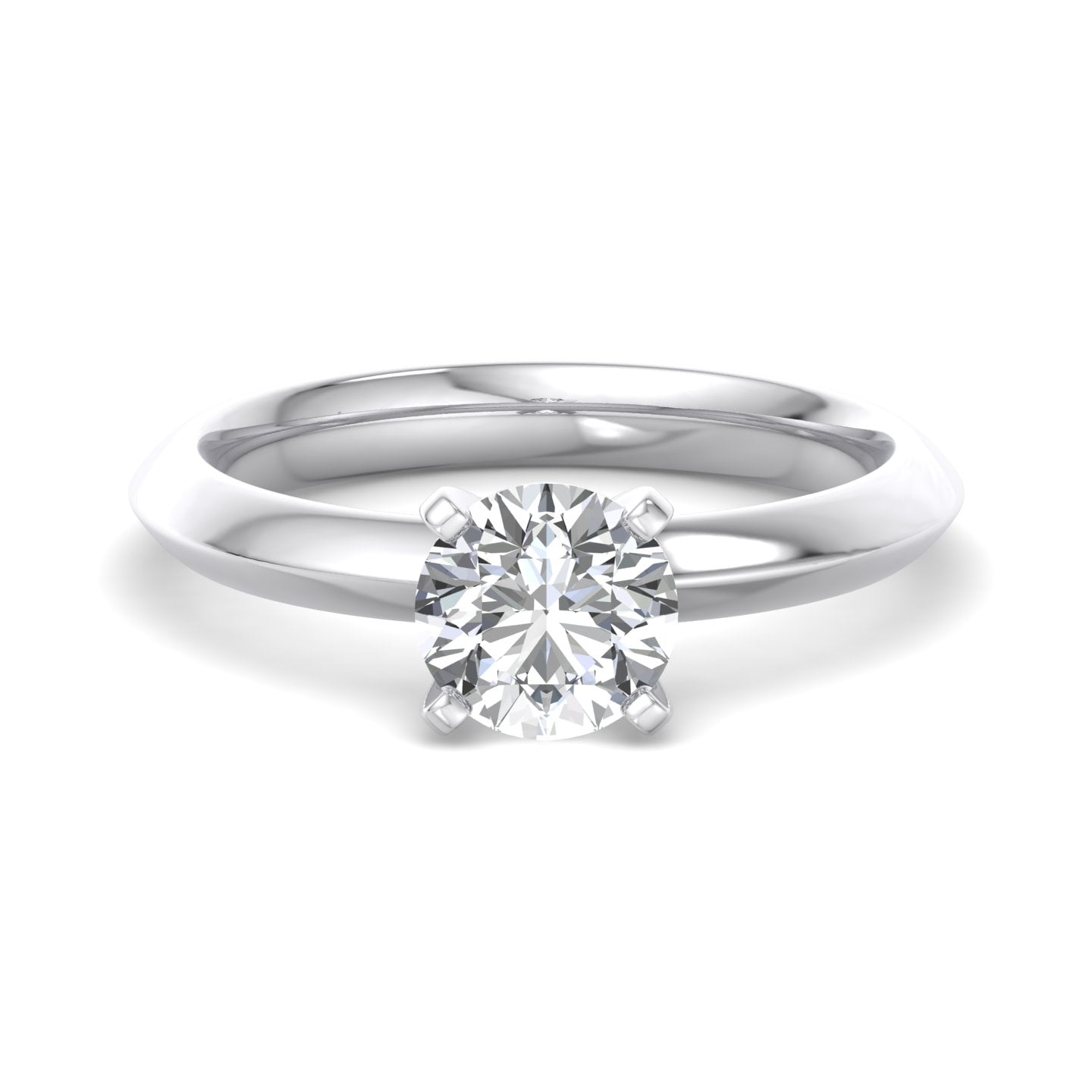 Meryn Jewelry Women's 1.57 Ct Round Cut Moissanite Wedding Ring - 14K ...