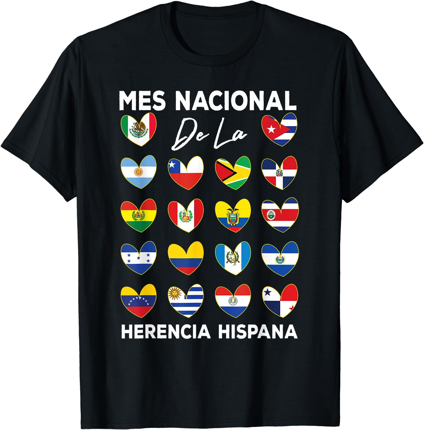 Mes Nacional De La Herencia Hispana Hispanic Heritage Month T-Shirt ...