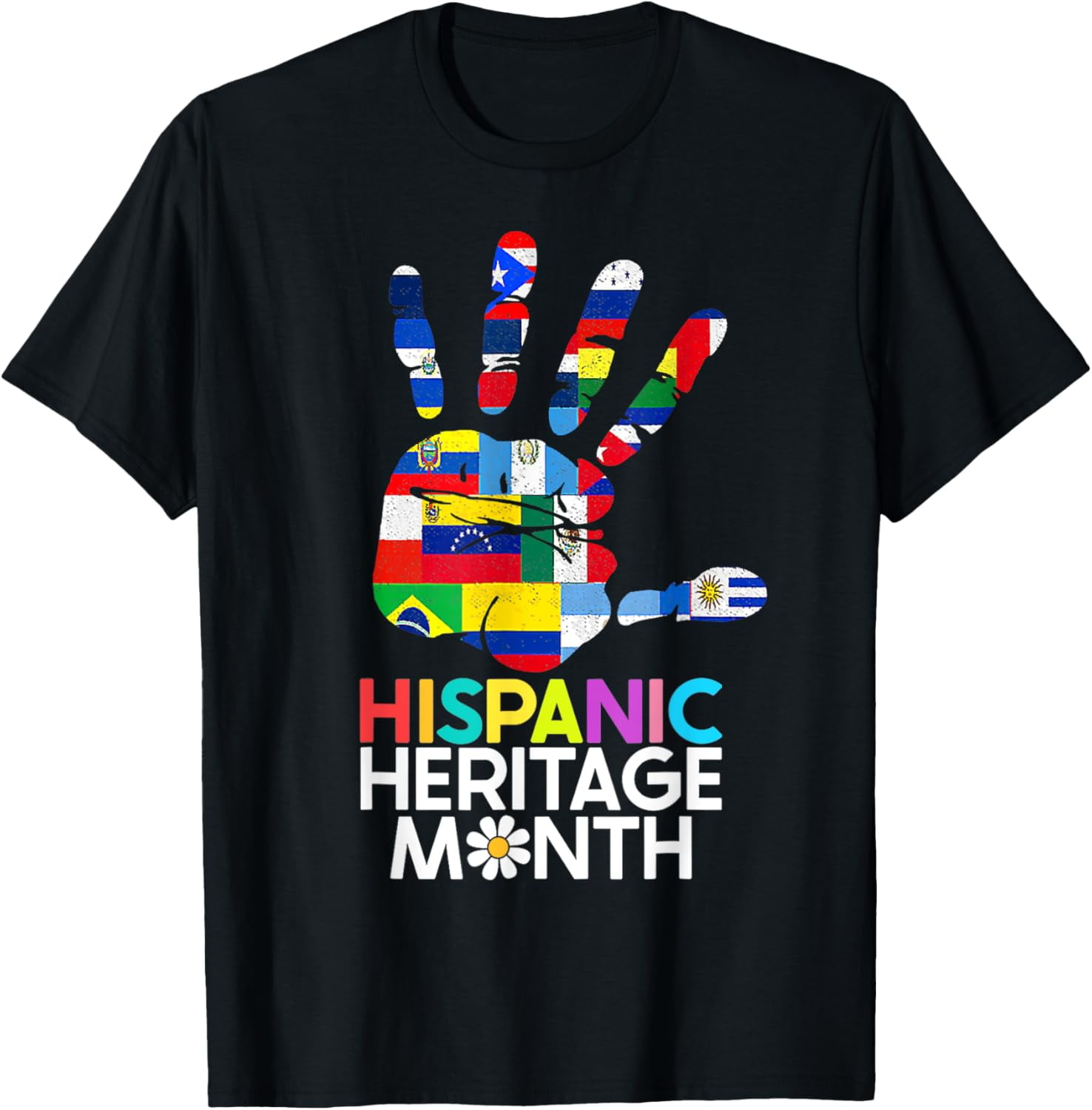 Mes de la Herencia Hispana Latino Hispanic Heritage Month T-Shirt ...