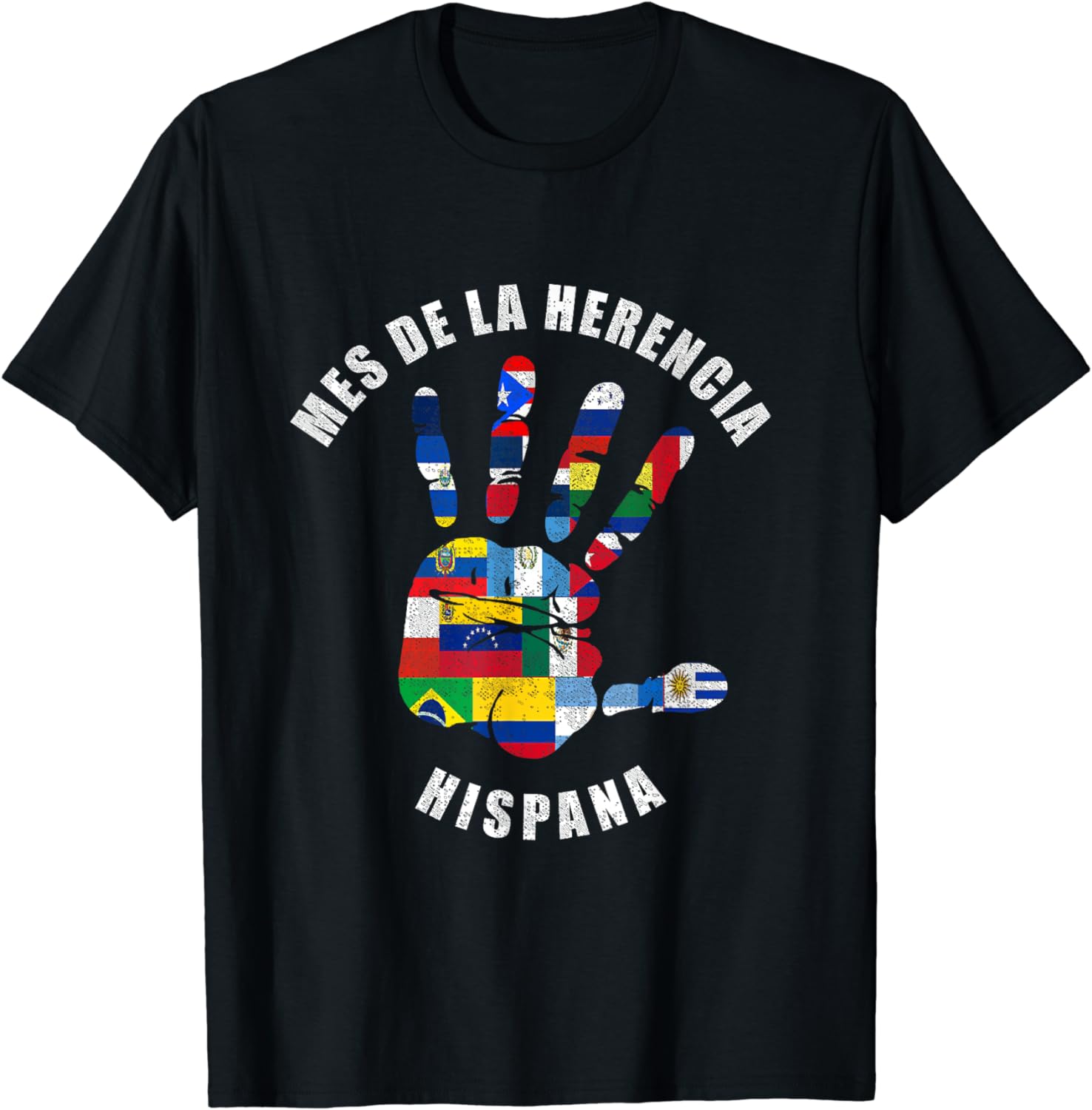 Mes de la Herencia Hispana Latino Hispanic Heritage Month T-Shirt ...
