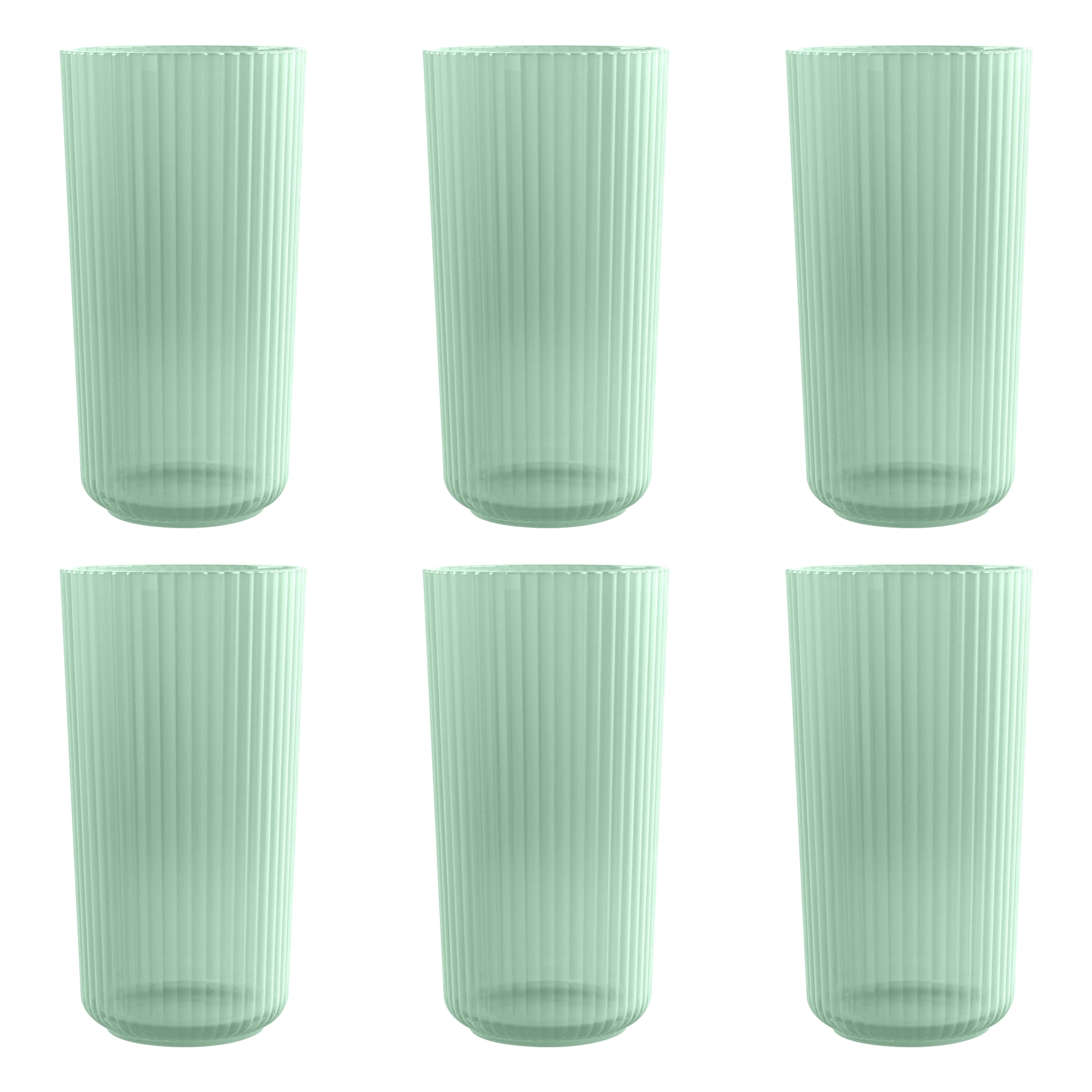 Mesa PP Drinking Glass - Mint - 22 oz - Set of 6 - Walmart.com