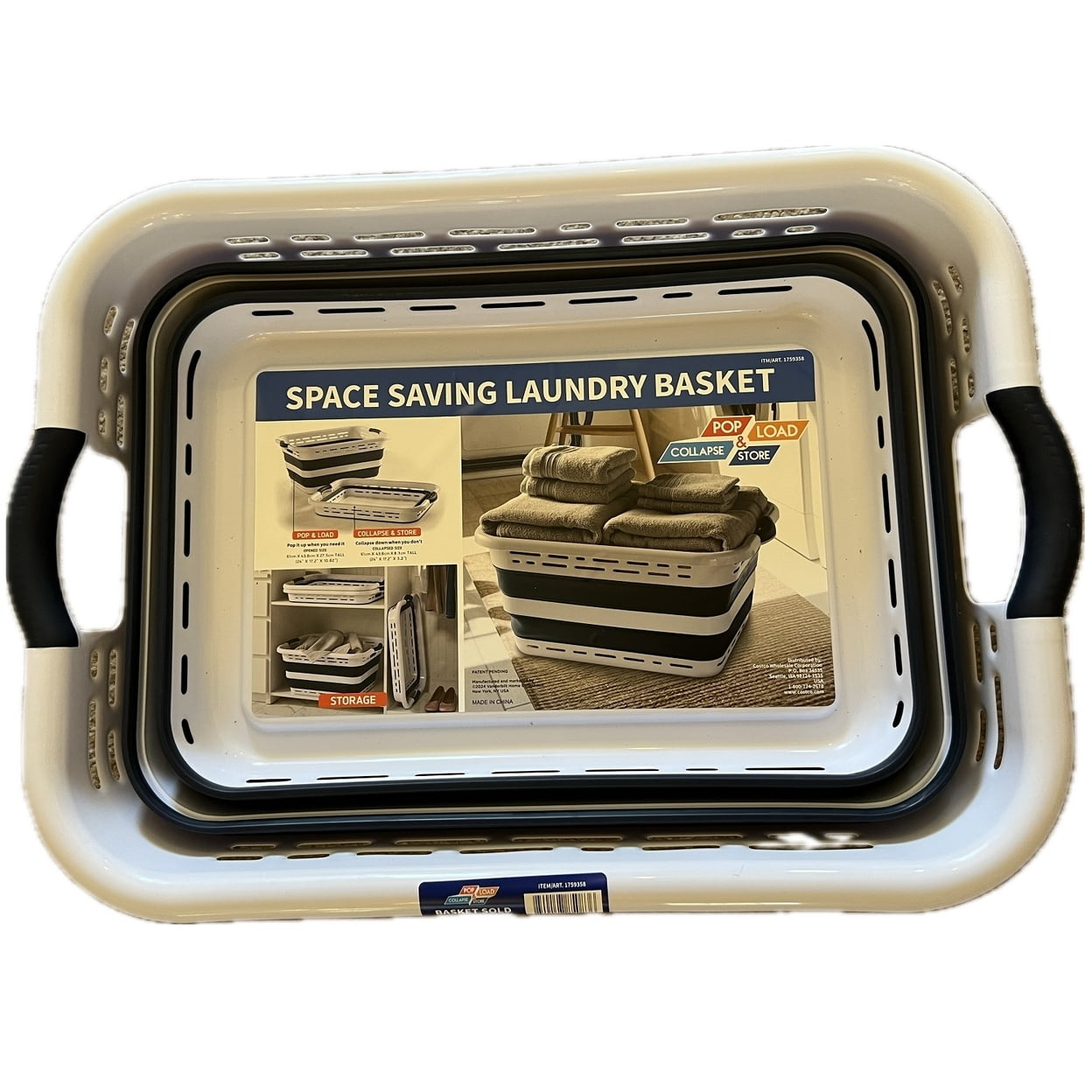Mesa Pop & Load Space Saving Laundry Basket - Walmart.com