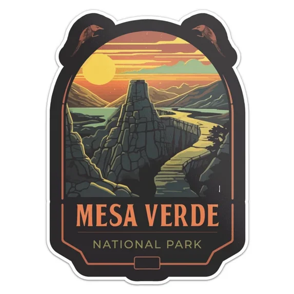Mesa Verde National Park Sticker Phone Decal Water Bottle Stickers Car ...