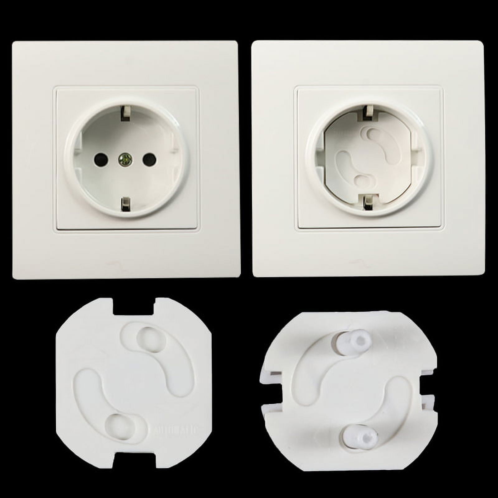 MesaSe 10pcs EU Power Socket Electrical Outlet Baby Kids Child Safety ...