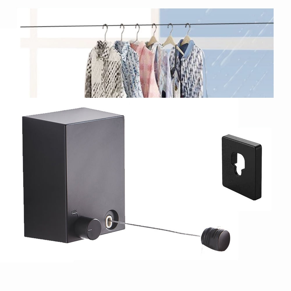 MesaSe 13.8 Ft Adjustable Retractable Stainless Steel Clothesline Rope ...