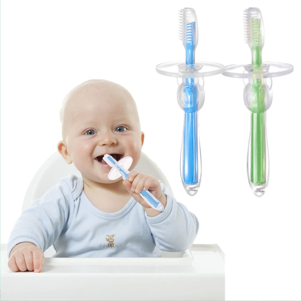 MesaSe 2 Pc New Soft Silicone Baby Toothbrush Bristle Deciduous Teeth ...