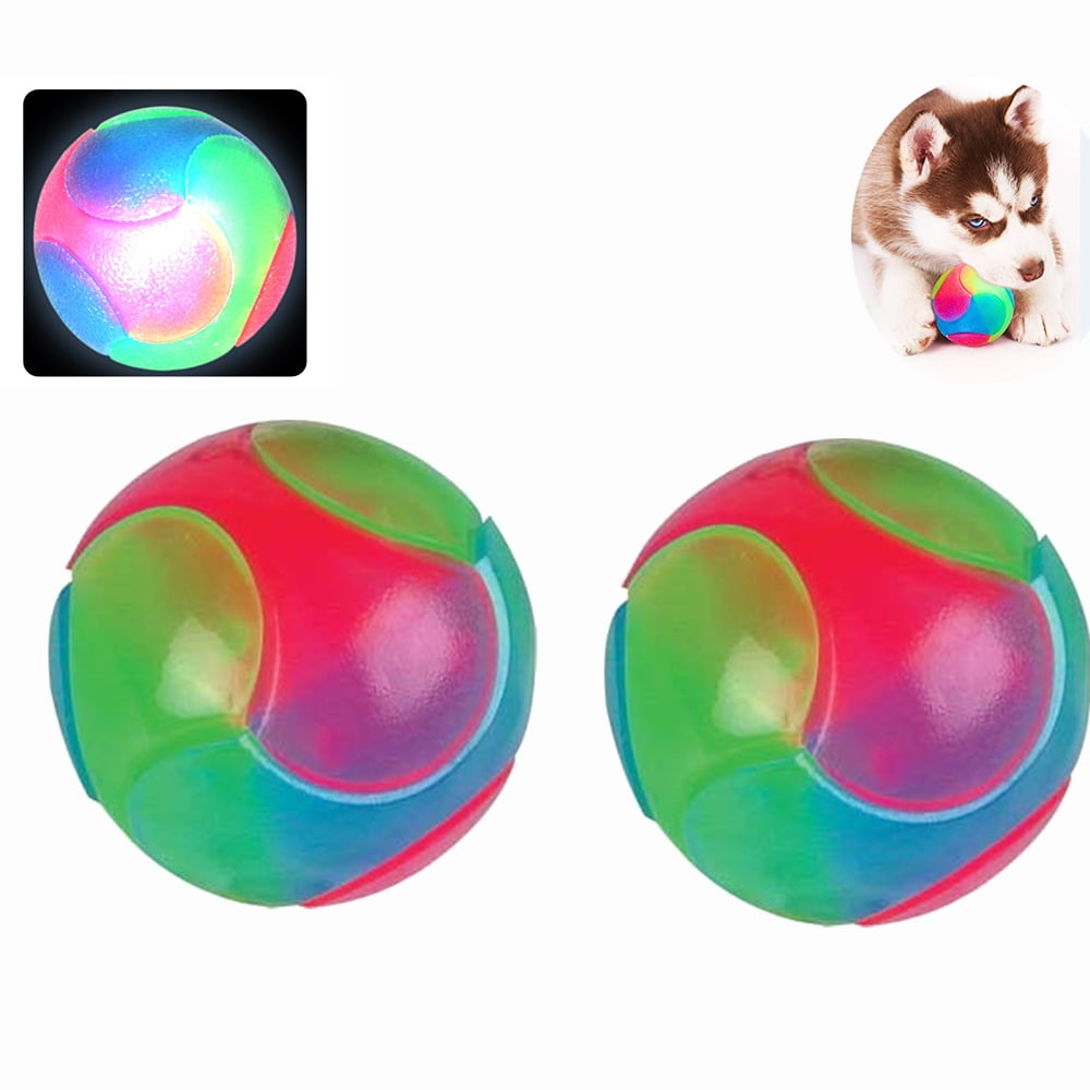 MesaSe 2 Pieces Spiny Light up Ball Multi-Color Flash LED Glowing ...