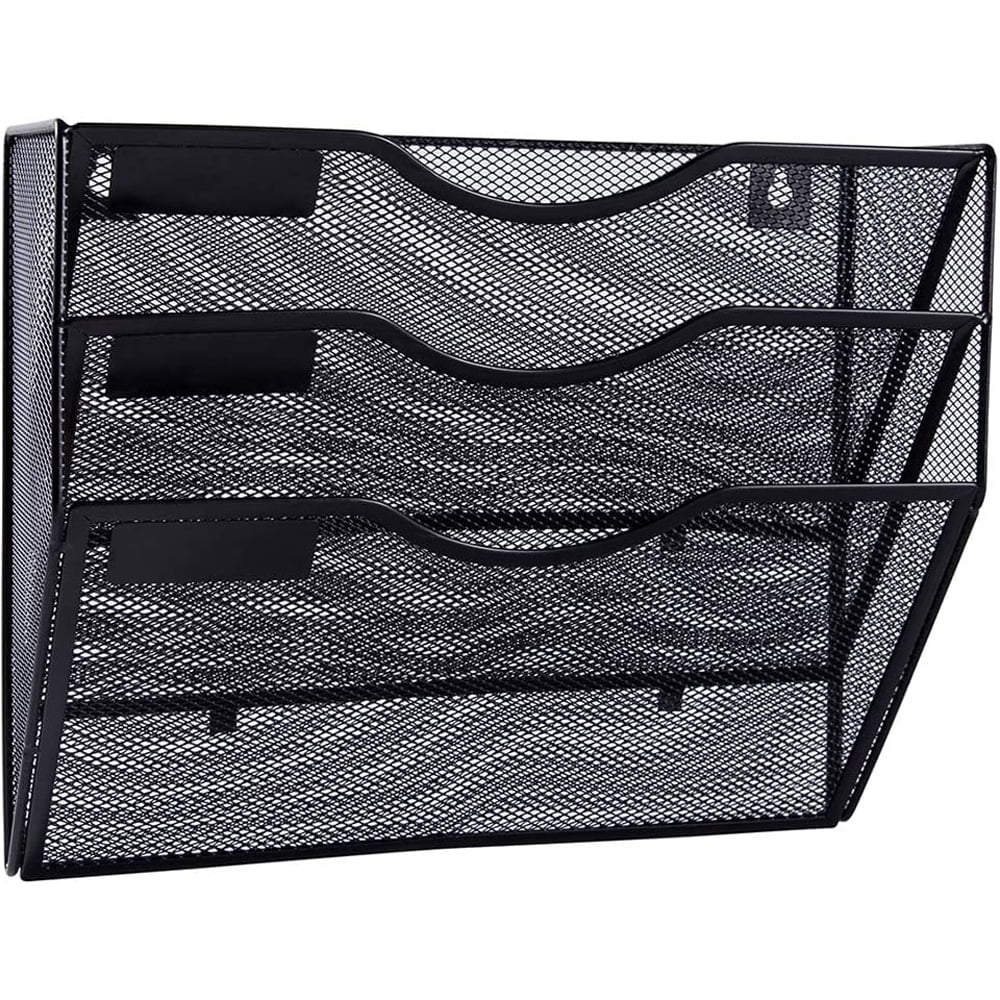 MesaSe 3 Tier Wall-mounted file rack metal five-layer A4 data rack bill ...