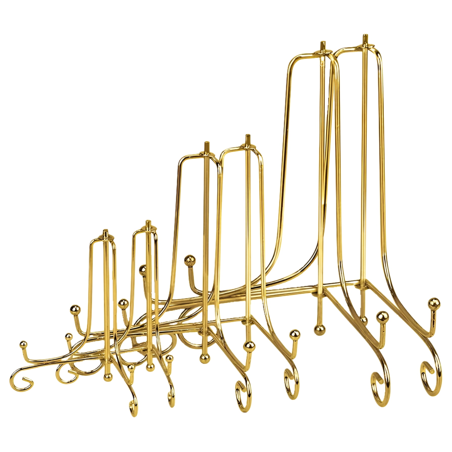 MesaSe 6 Pack Iron Display Stand,Gold Iron Easel Plate Holder Stand for ...