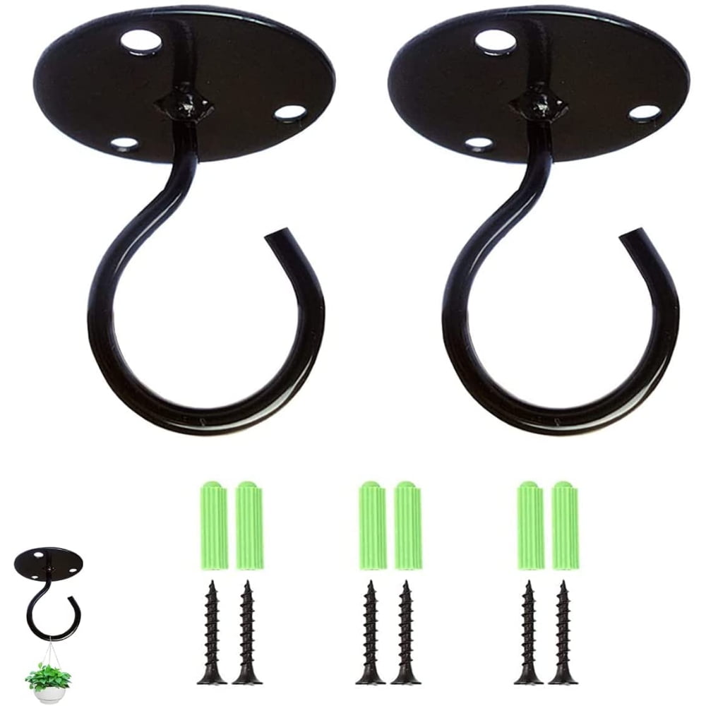 MesaSe Ceiling Hooks for Hanging Plants, Heavy Duty Brackets Wall Mount ...
