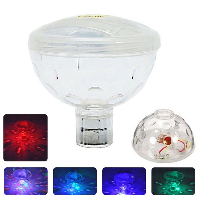 MesaSe Floating Underwater RGB LED Disco Light Glow Show Swimming Pool Hot Tub Spa Lamp ...