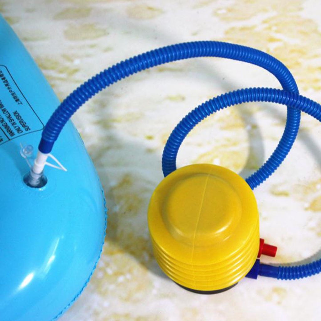 MesaSe Hand Foot Pump Inflator for Air Toys Blue Yellow Plastic ...