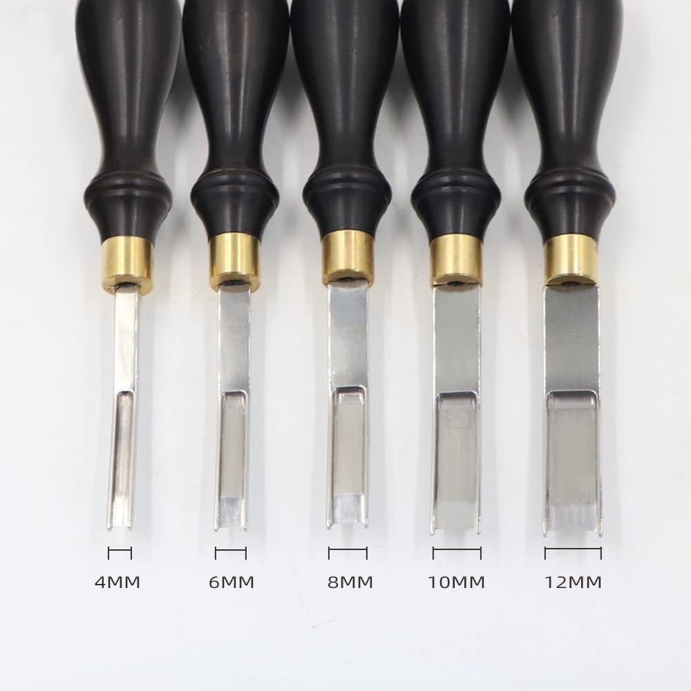 MesaSe Leather Edge Bevelers, with Polished Ebony Handle Leather Edge ...