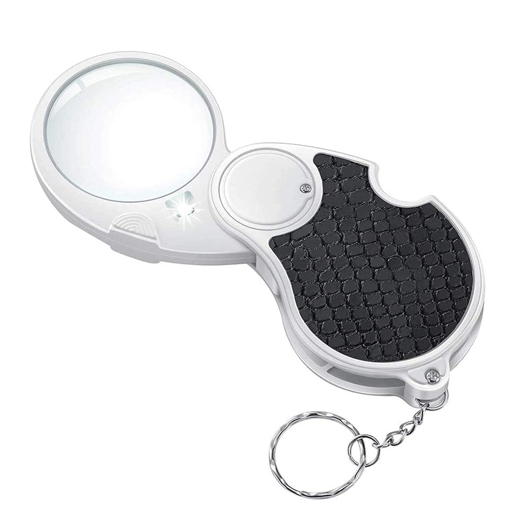 MesaSe Magnifying Glass with Light, Lighted Magnifying Glass, 5X ...
