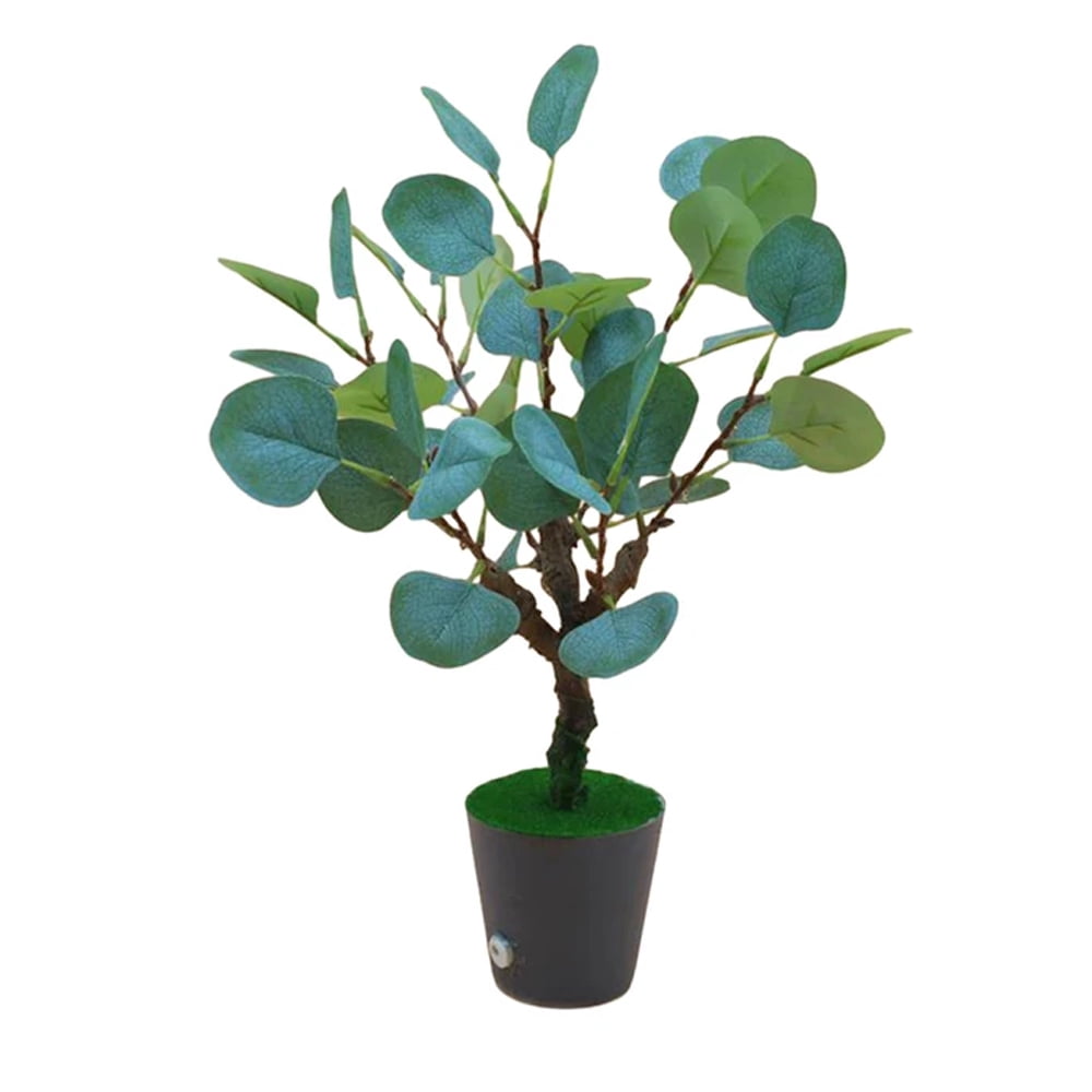 MesaSe New Simulated Plant LED Night Light USB Plug in Potted Plant ...