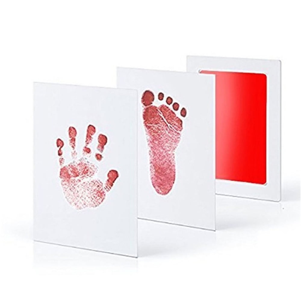 MesaSe Newborn Baby DIY Hand And Footprint Kit Ink Pads Photo Frame ...