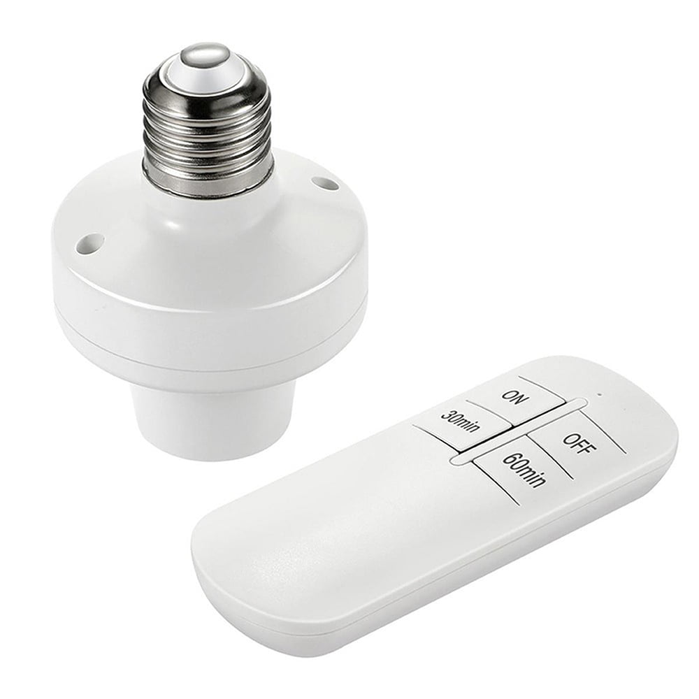 MesaSe Remote Control Light Socket, 30/60mins Timing Screw in E26/E27 ...