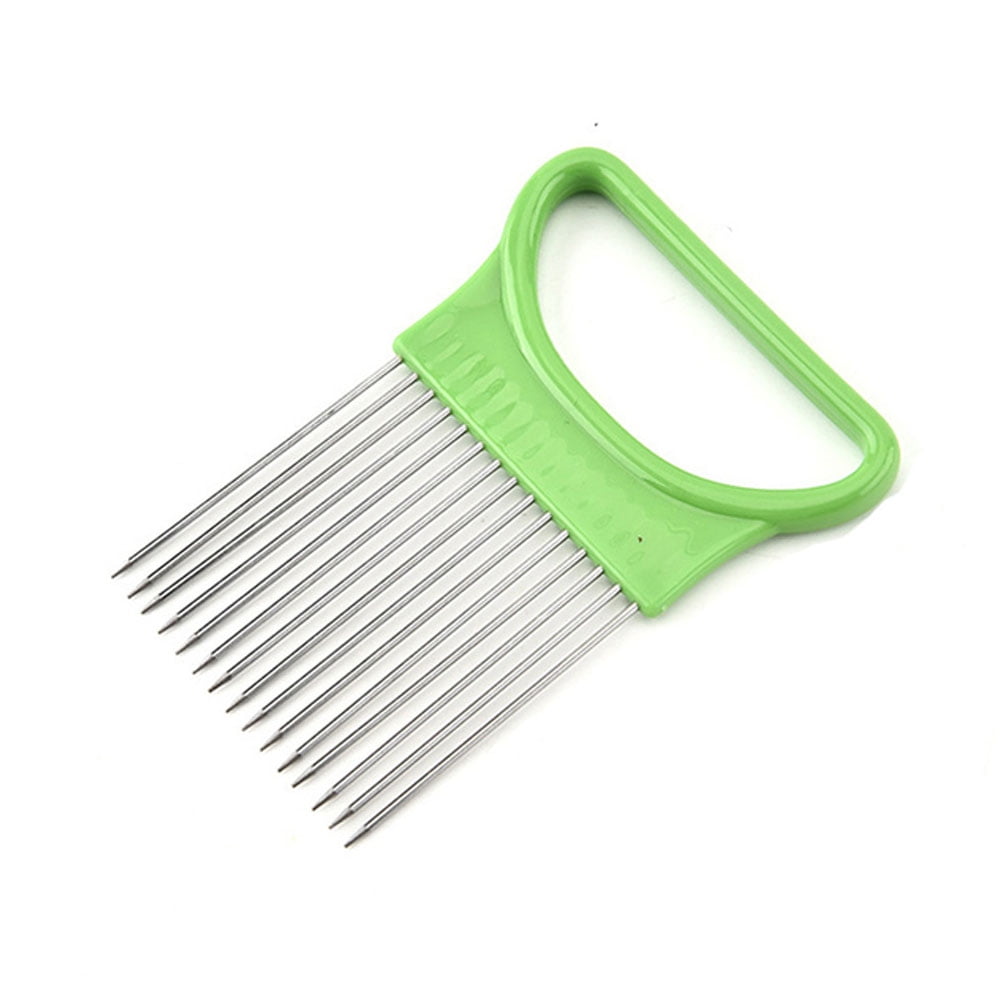 MesaSe Stainless Steel Onion Needle Fork Vegetable Fruit Slicer Tomato ...