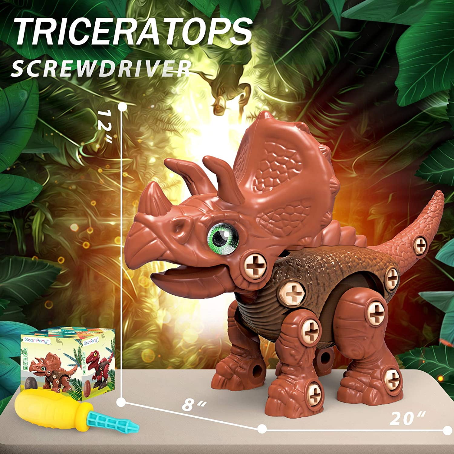 MesaSe Take Apart Dinosaur Toys with Dinosaur Eggs DIY Building Toys ...