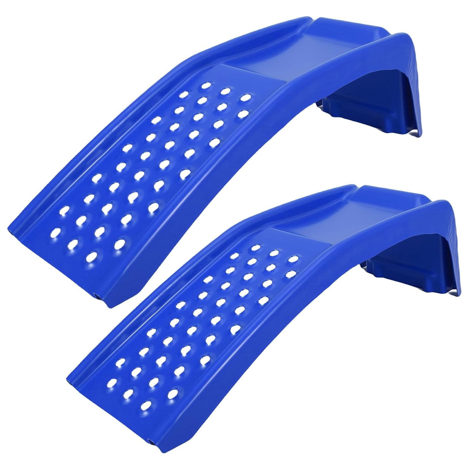 Mescukay 2 Pack Car Ramp Set, 8000 lbs Gross Vehicle Weight, Heavy Duty ...