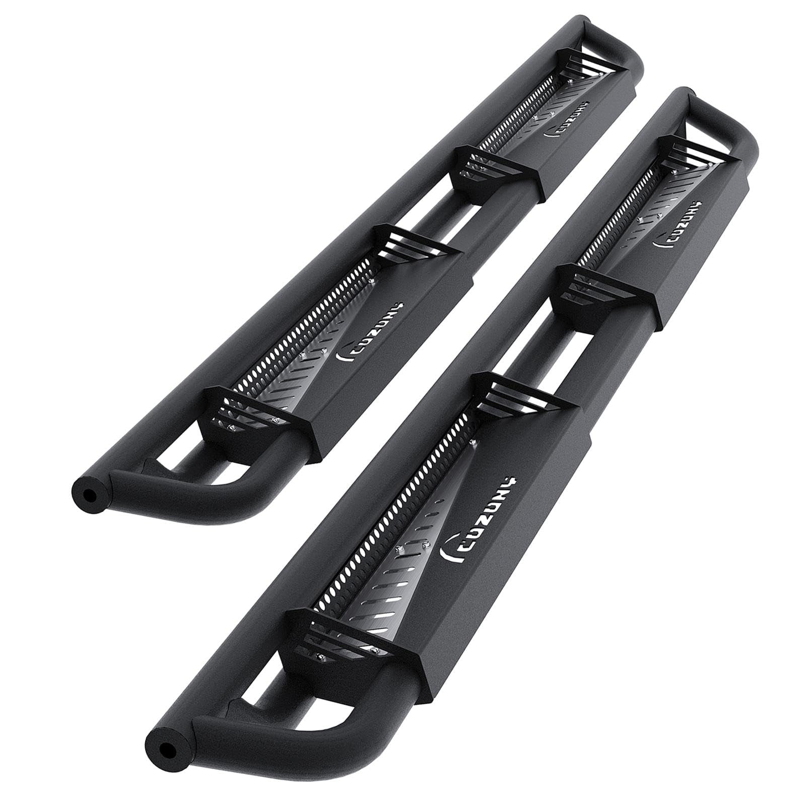 Mescukay 500LBS Running Boards Non-Slip Side Steps Black Powder Coating ...