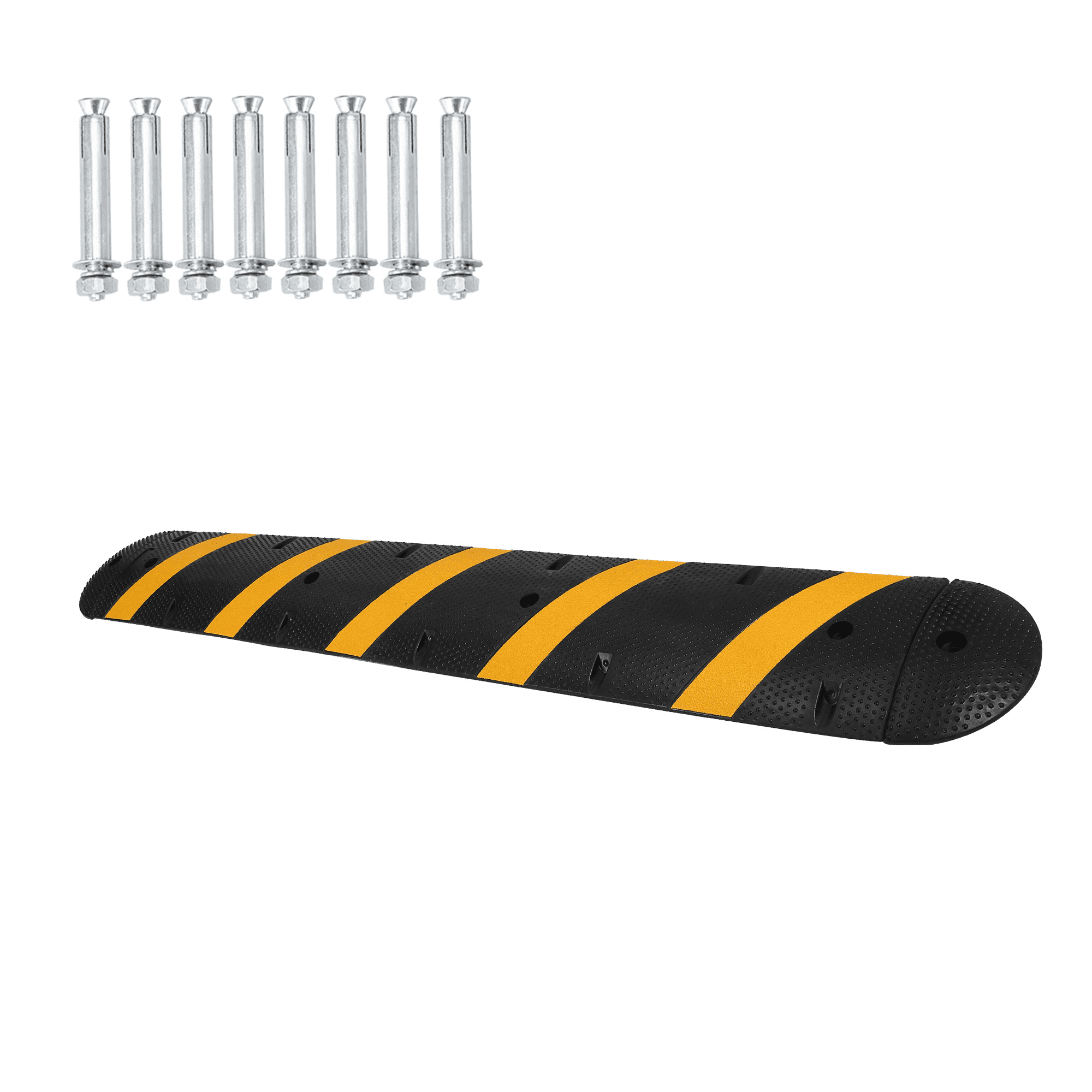 Mescukay 84" Rubber Speed Bumps, Heavy Duty Bumps for Driveway Gravel ...