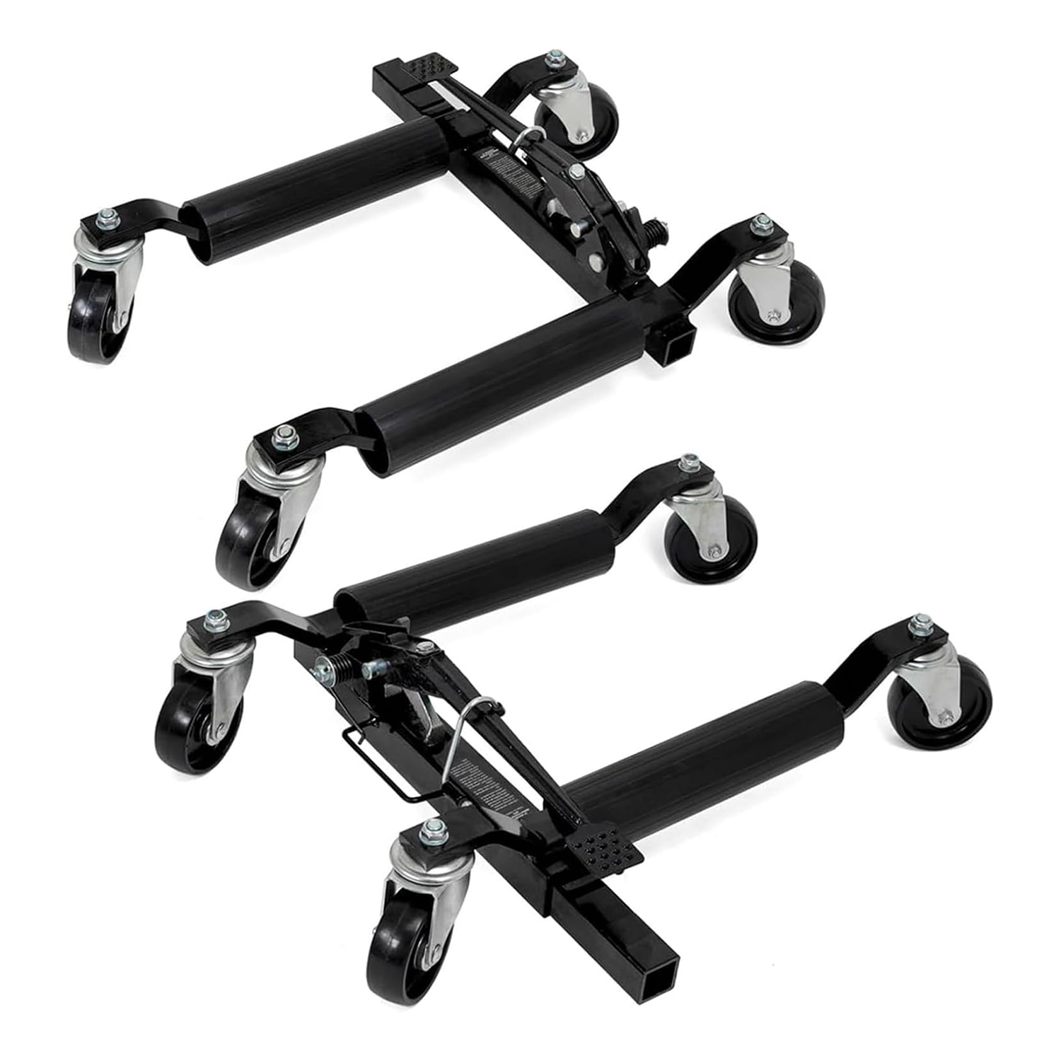 Mescukay Car Wheel Dolly Jack Set of 2, Hydraulic 1500LBS Car Dolly ...