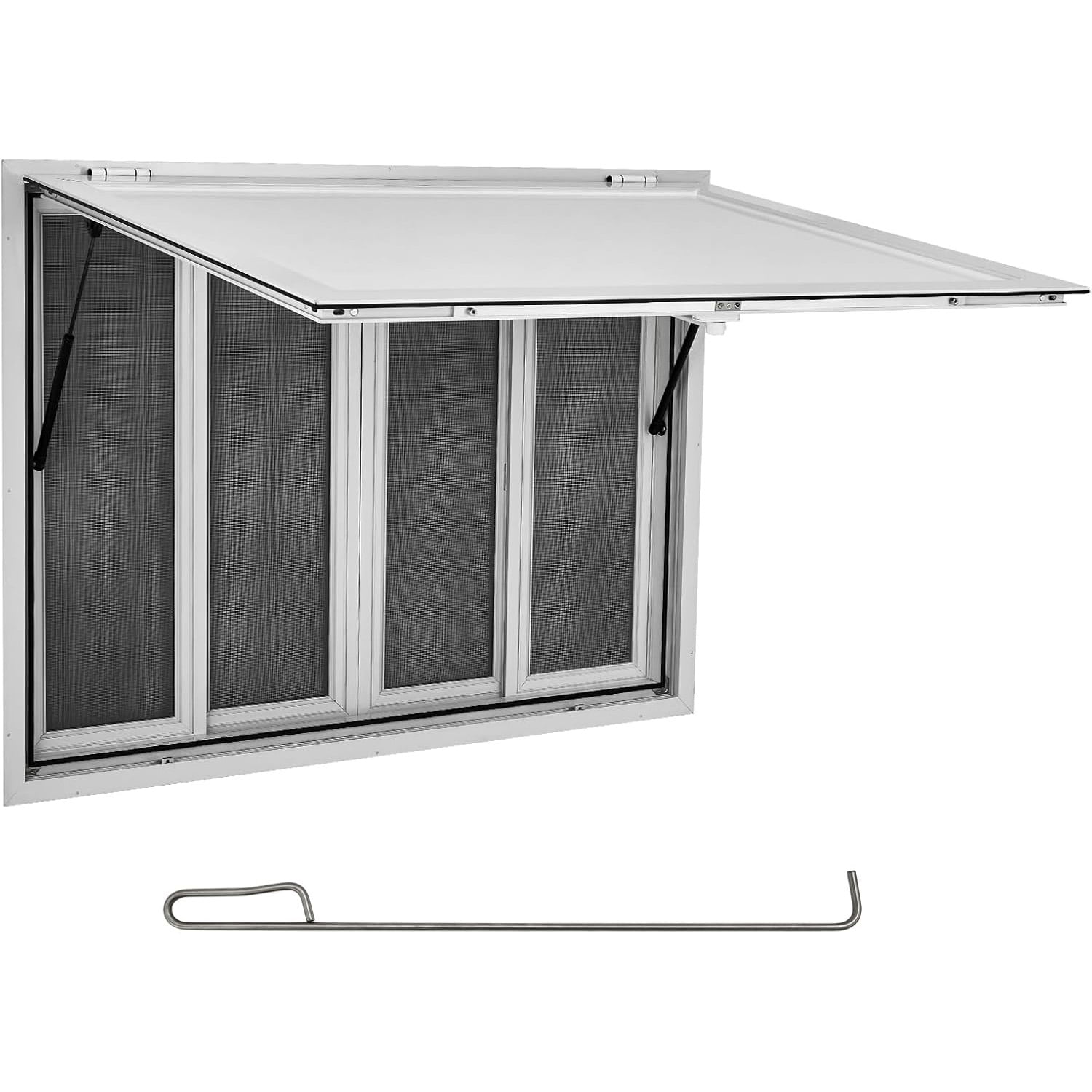 Mescukay Concession Window, Food Truck Service Window with 4 Sliding ...