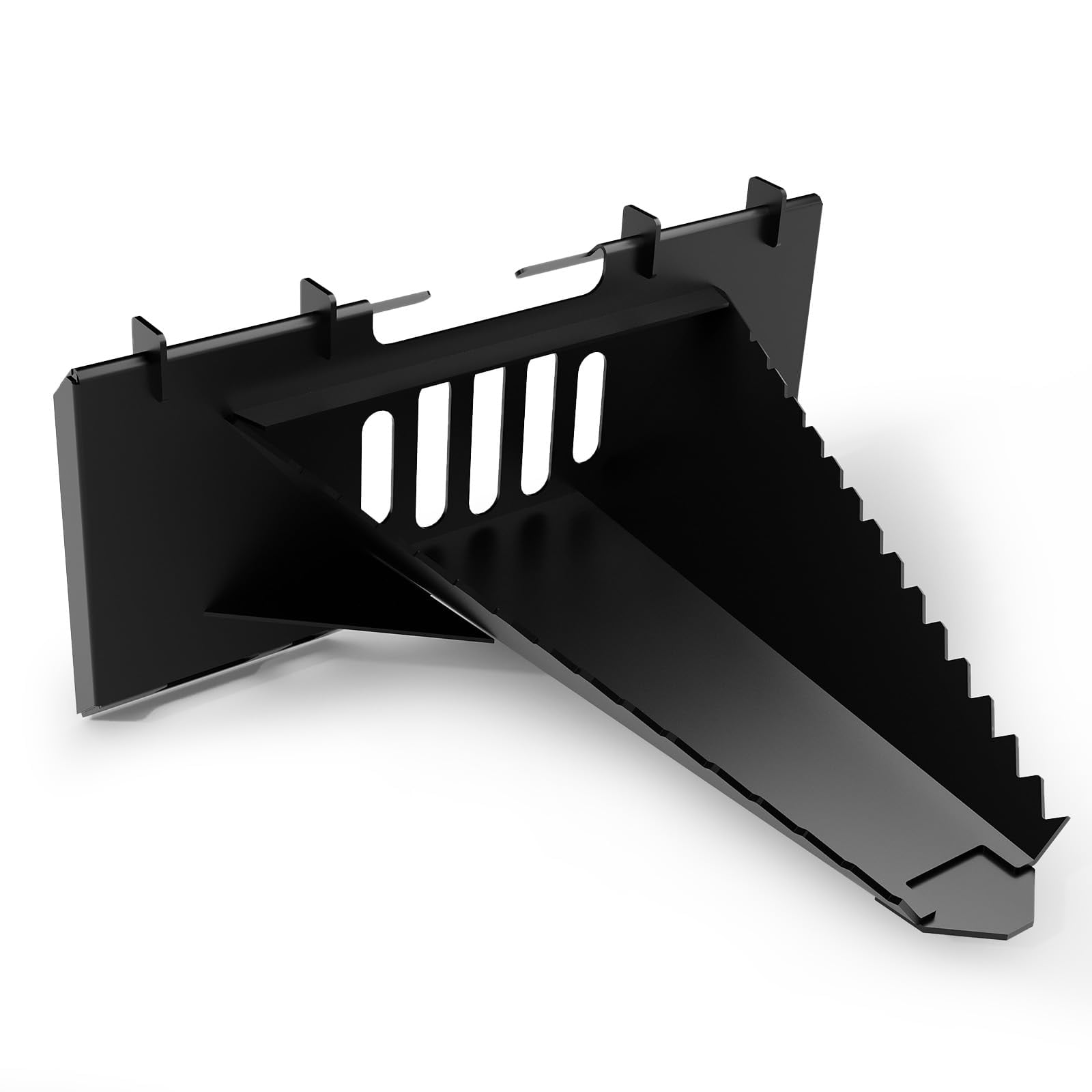 Mescukay Economy Series Stump Bucket Attachment, Skid Steer Quick Tach ...