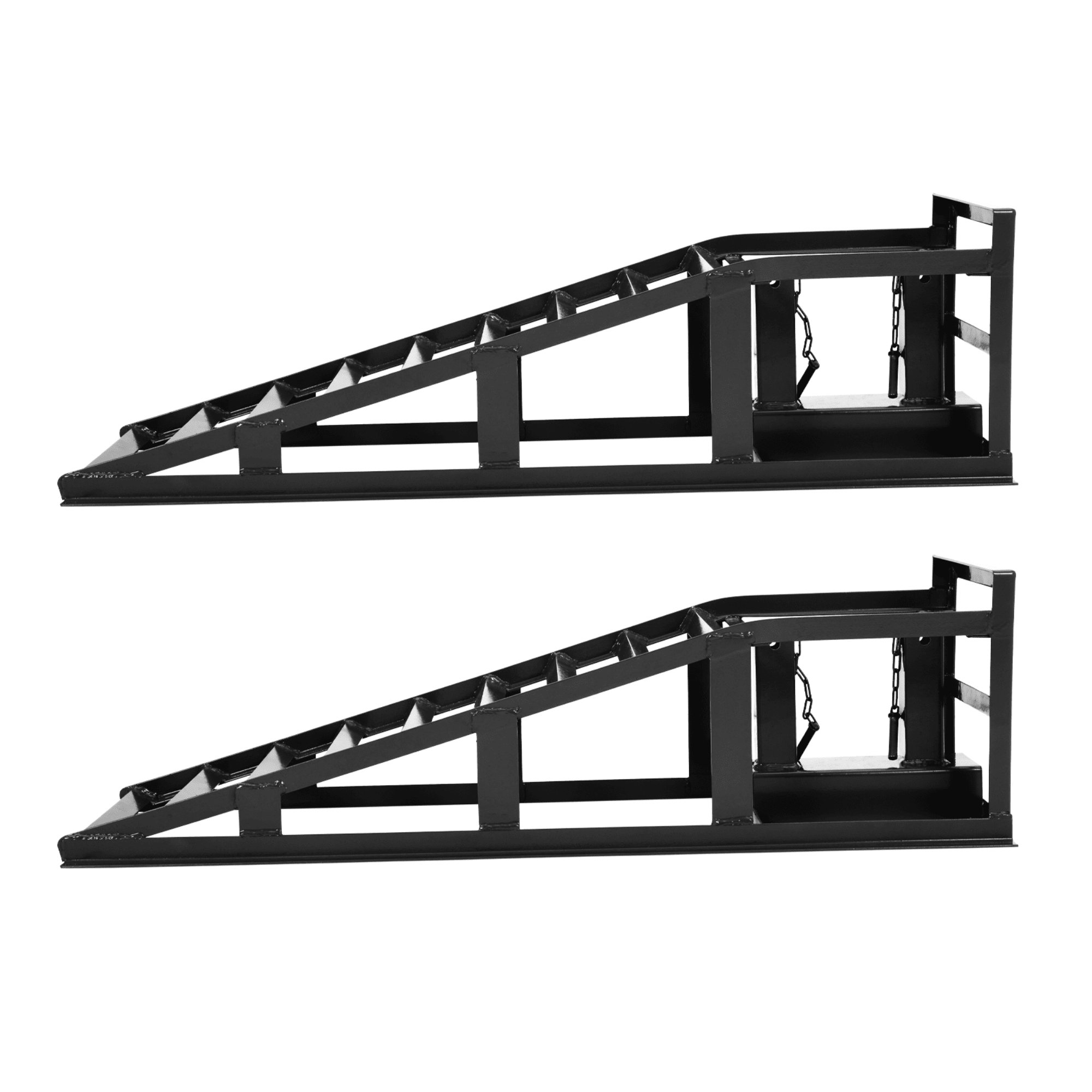 Mescukay Heavy Duty 5 Ton Hydraulic Car Ramps Set of 2, Adjustable Lift ...