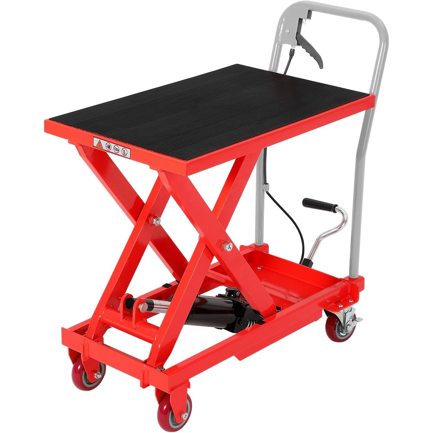 Mescukay Hydraulic Lift Table Cart, 1100 LBS Capacity, 10"-35.4 ...