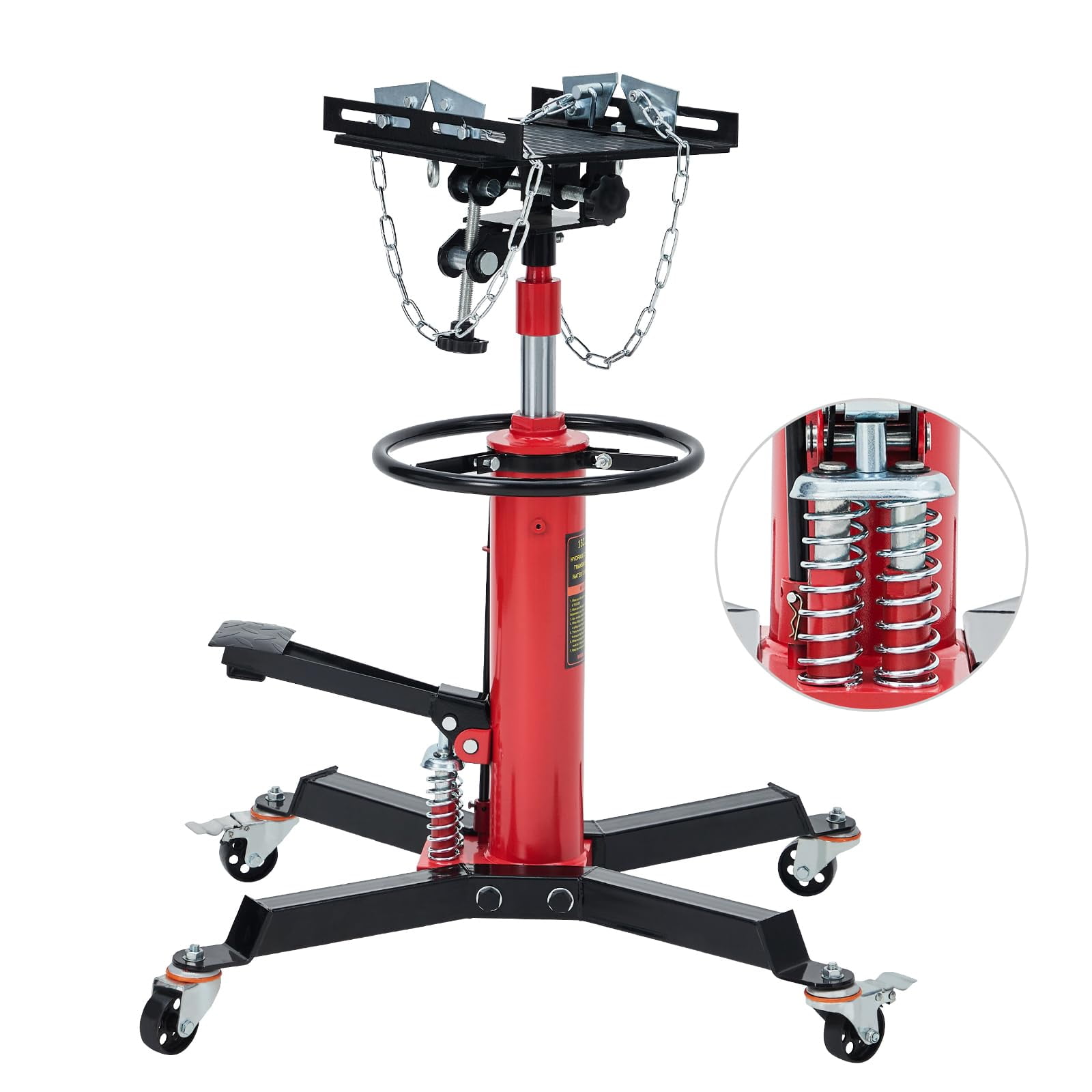 Mescukay Hydraulic Transmission Jack, 1322 LB Capacity, High Lift ...