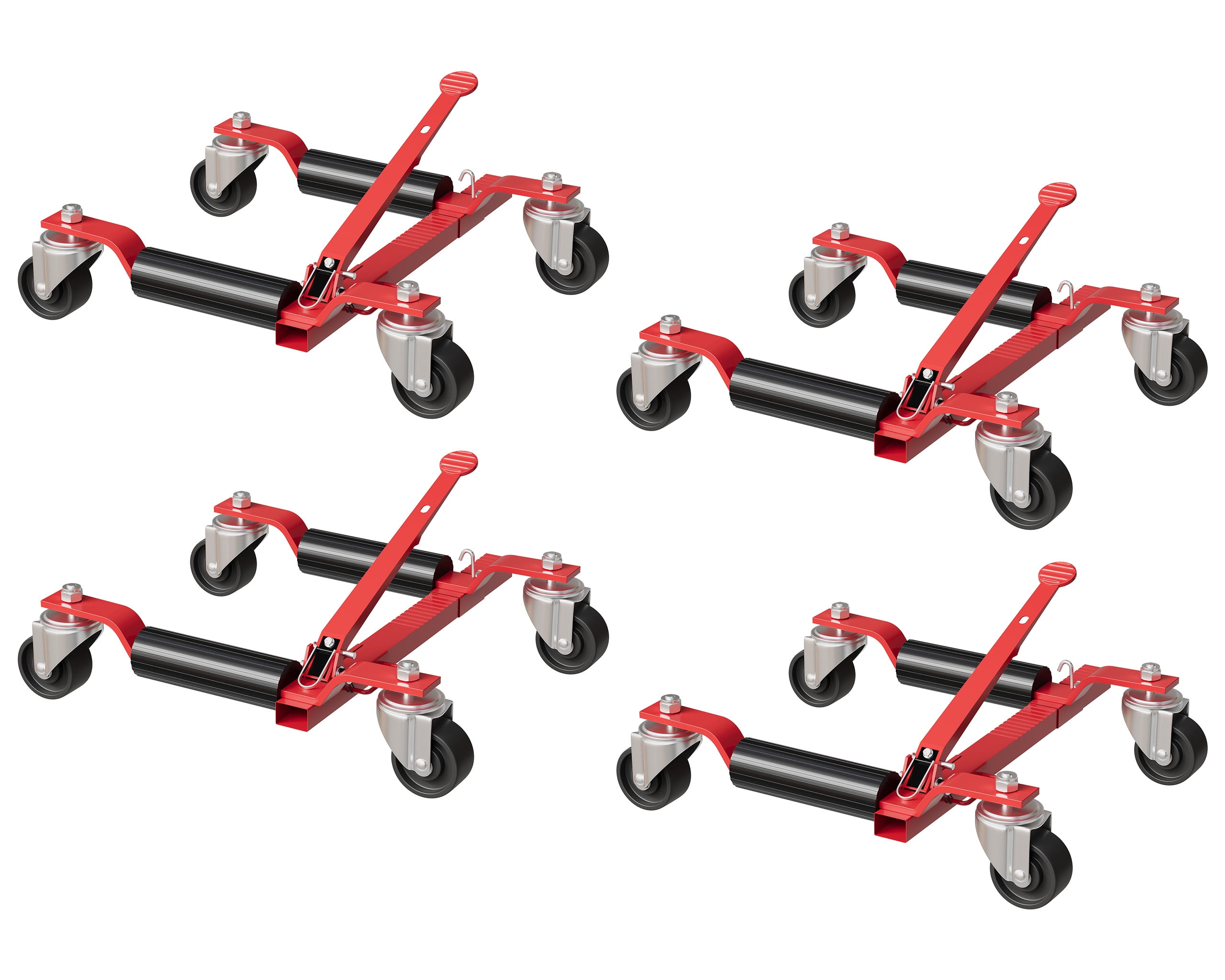 Mescukay Mechanical Car Wheel Dolly Jack Set of 2, 1500 lbs Heavy Duty ...